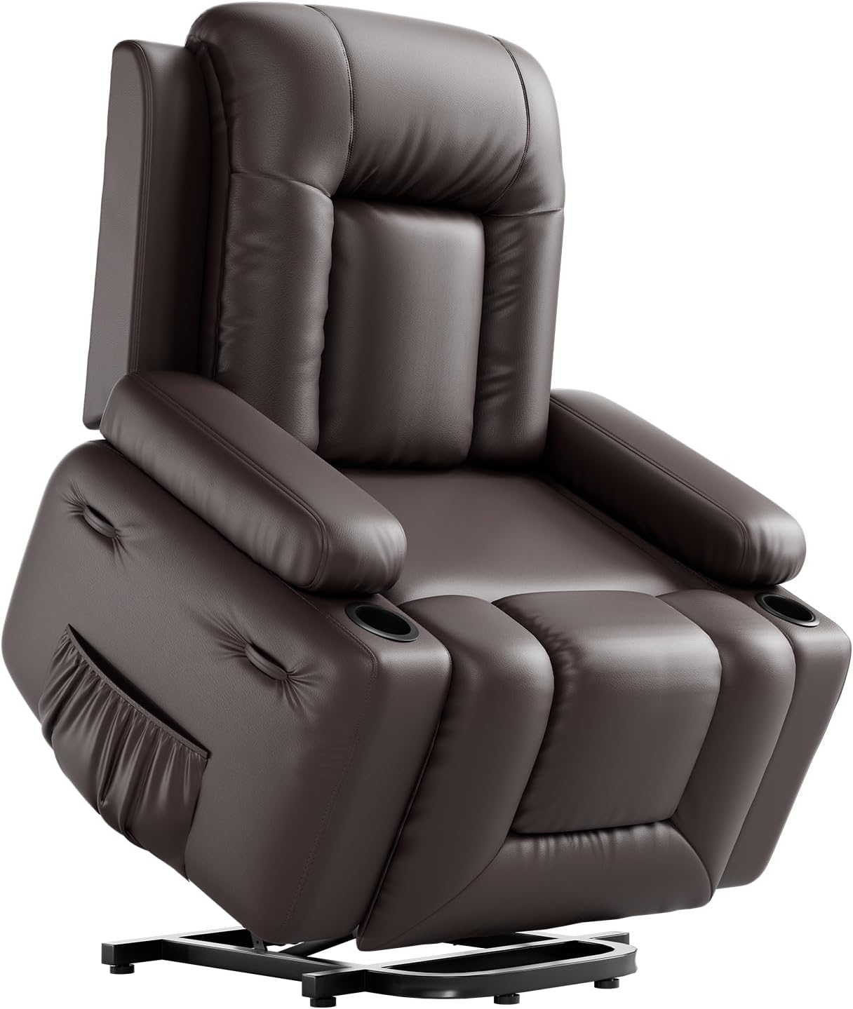 Garvee Power Lift Recliner Chair PU Leather with Massage for Elderly ...