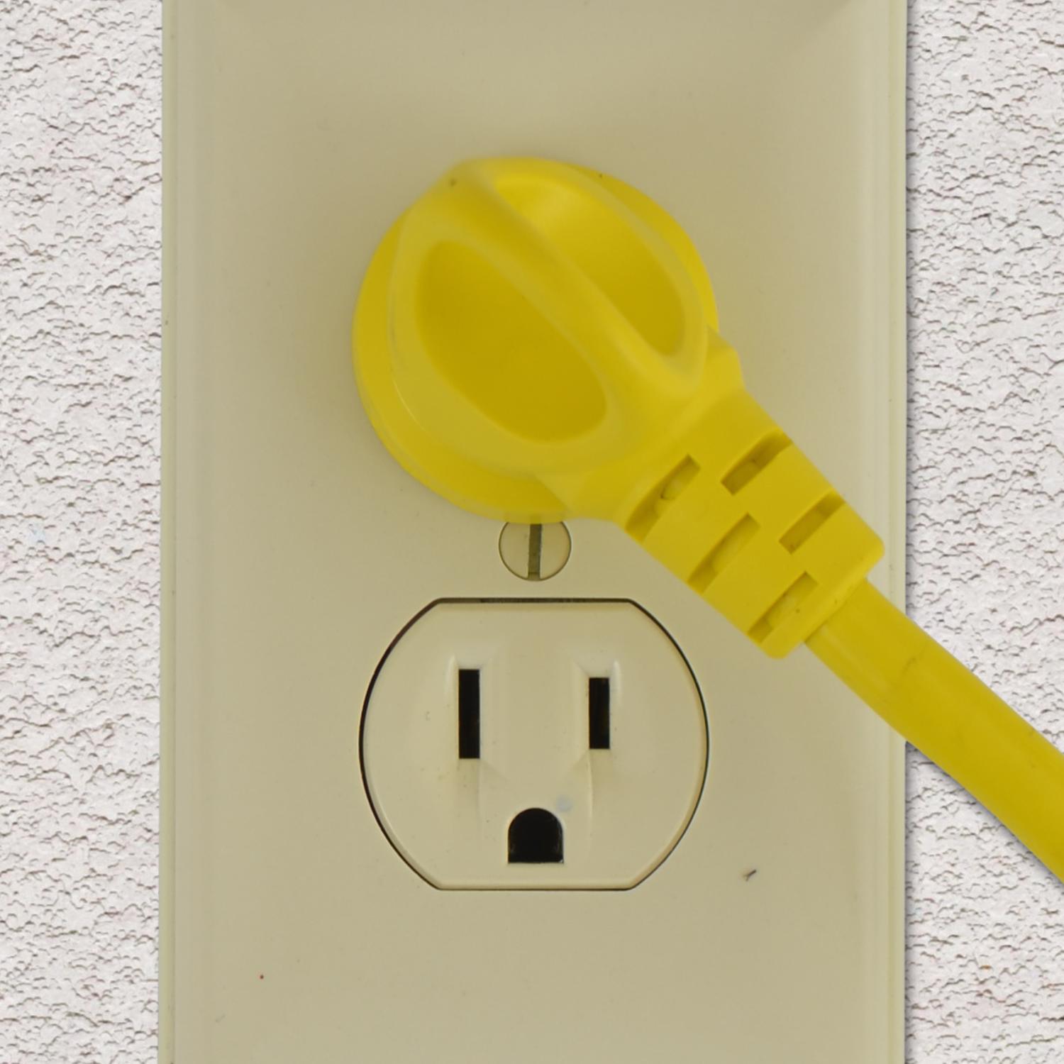Conntek Indoor or Outdoor 9 ft. L Yellow Extension Cord 16/3 SJTW in ...