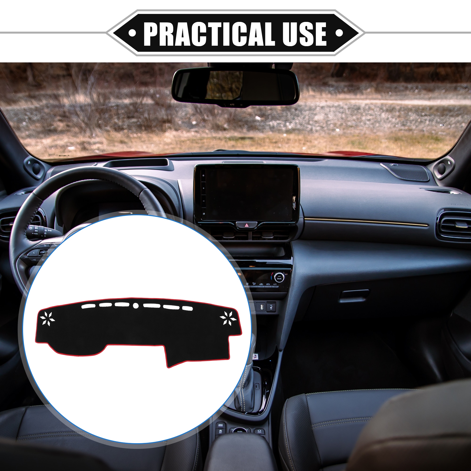 Unique Bargains Dashboard Cover Compatible for Toyota 4runner 2015-2019 ...