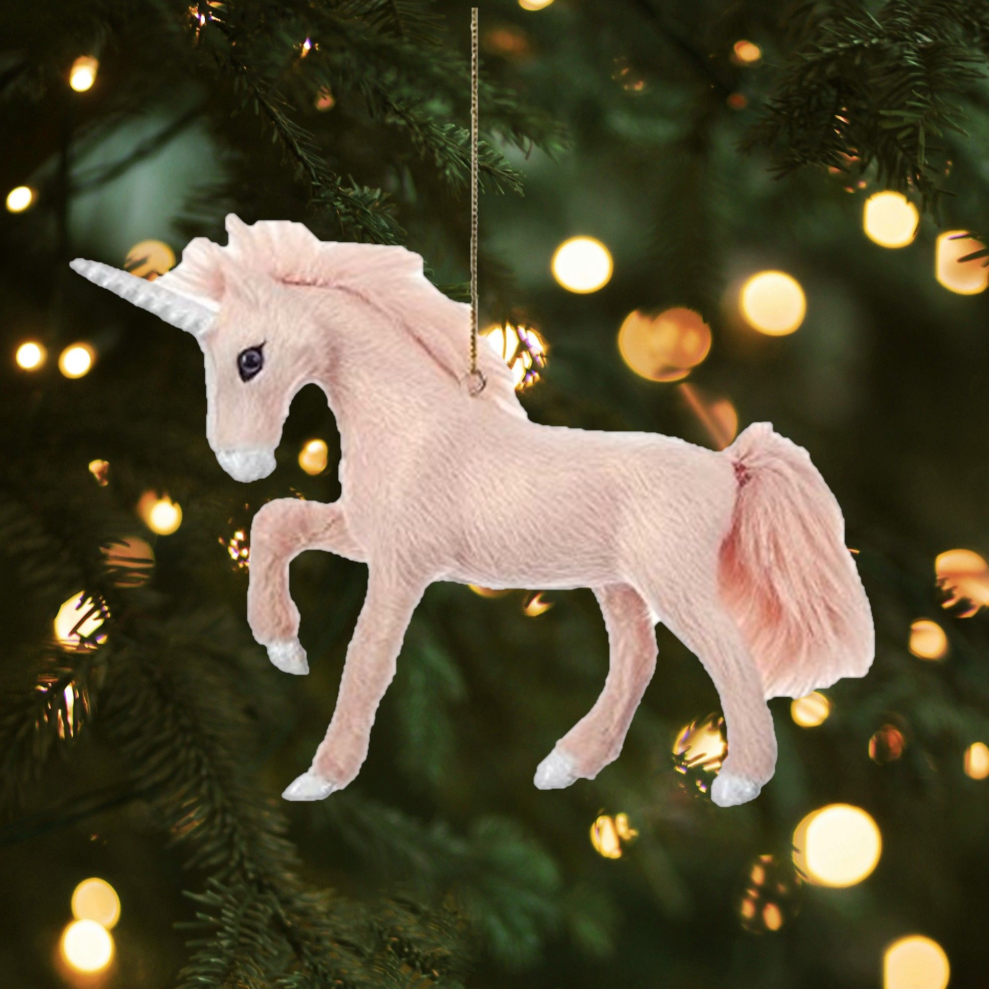 Kurt S. Adler Plush Ornament for Christmas Tree - Pink Unicorn in the ...