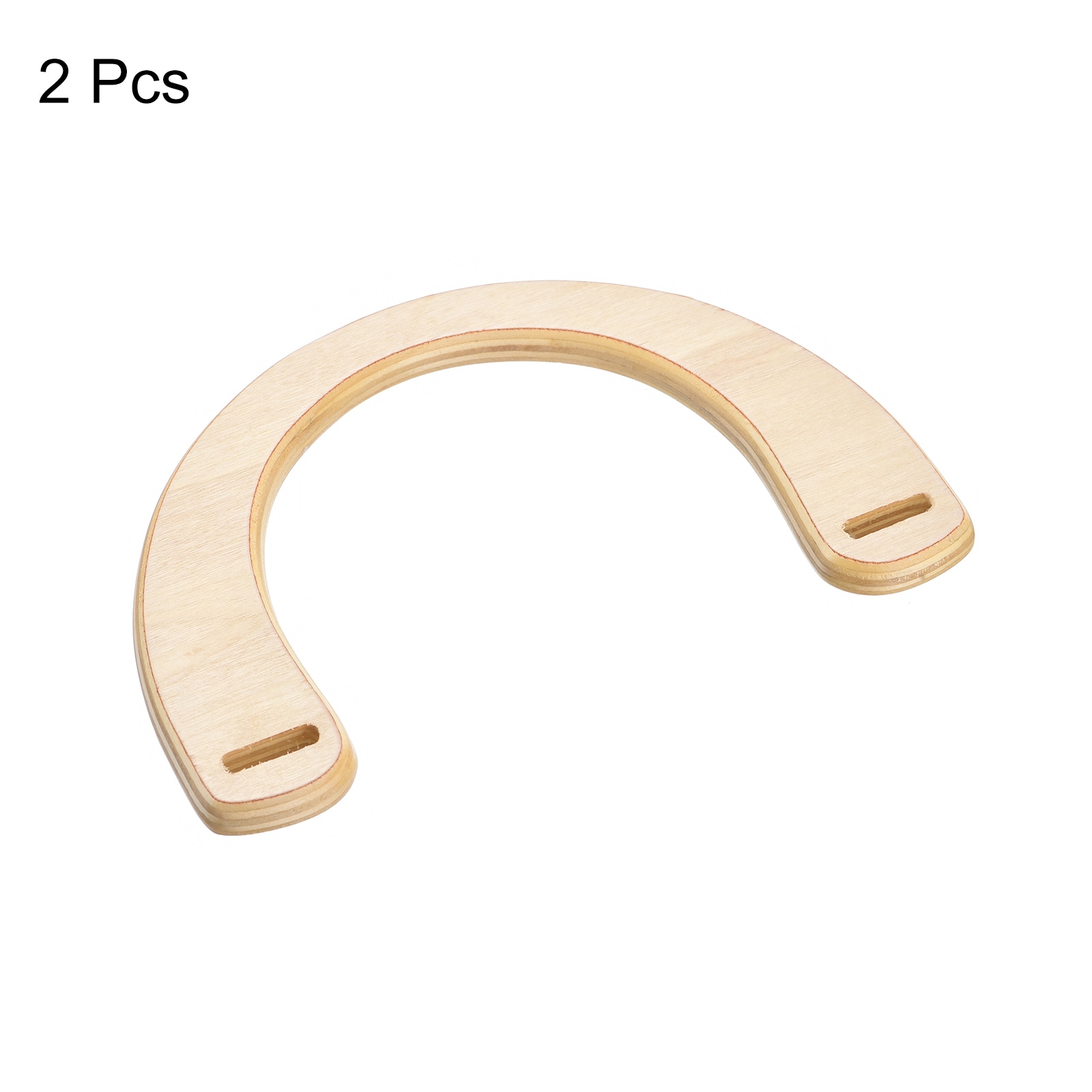 Unique Bargains U-Shaped Purse Handle 2pcs 7.17inch Wooden Handbags ...