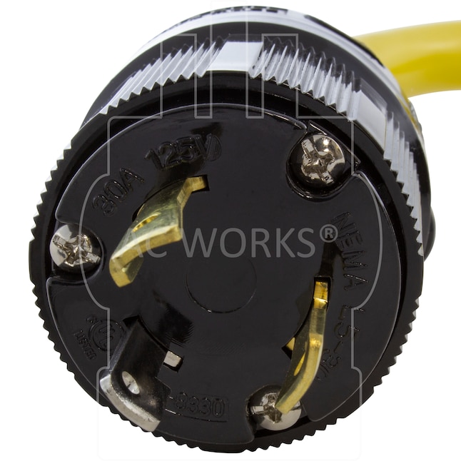 AC WORKS 1.5ft NEMA L14-30P to CS6364 30-Amp 3-wire To 4-wire Grounding ... AC WORKS 1.5ft NEMA L14-30P to CS6364 30-Amp 3-wire To 4-wire Grounding ...