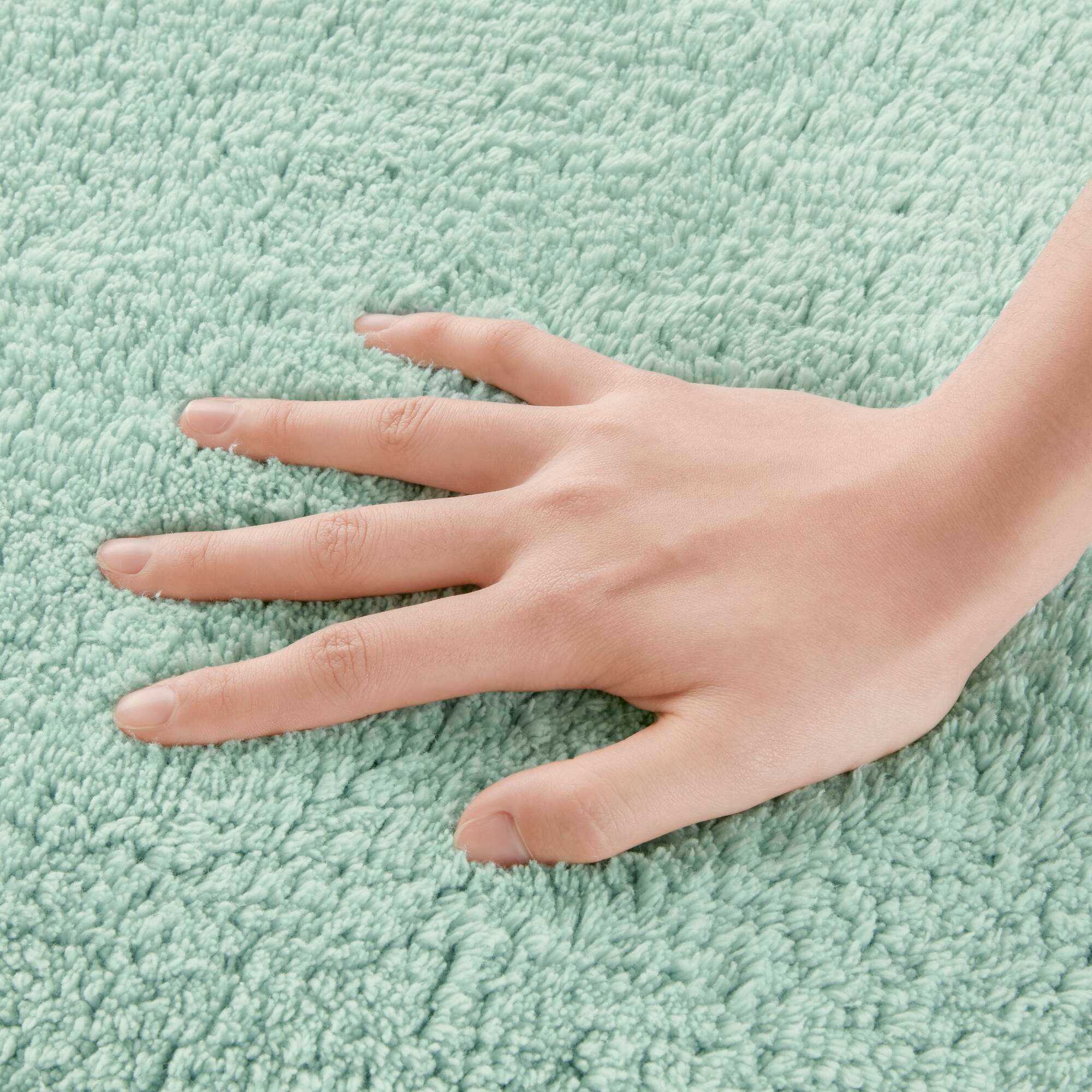 Etokfoks 17 x 24 inch Bath Rug 100 Percent Cotton 3000 GSM Plush Table ...