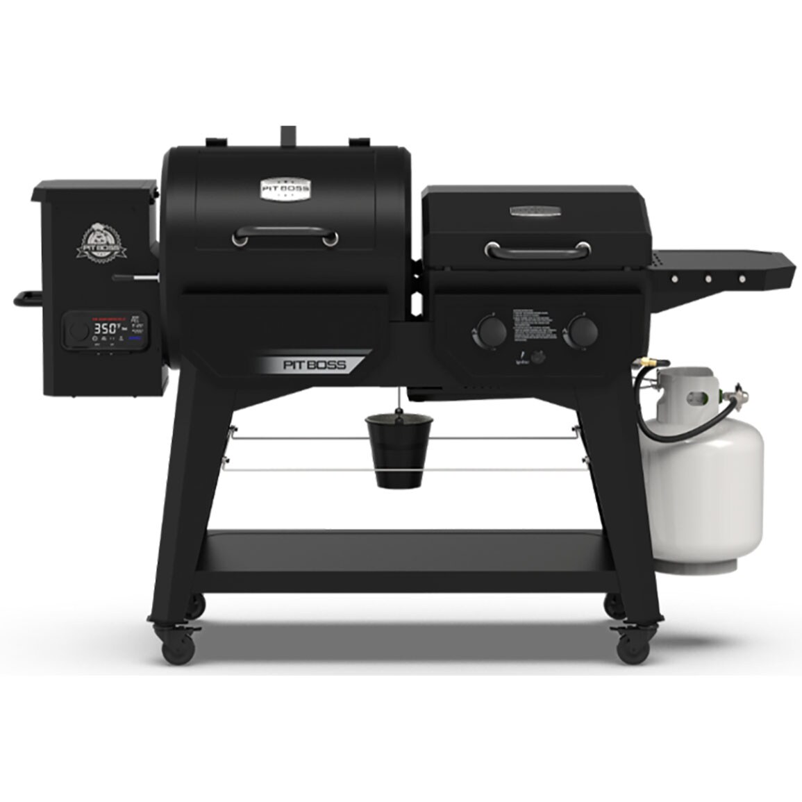 Pit Boss DX Black Liquid propane and wood pellet Combo Grill in the ...