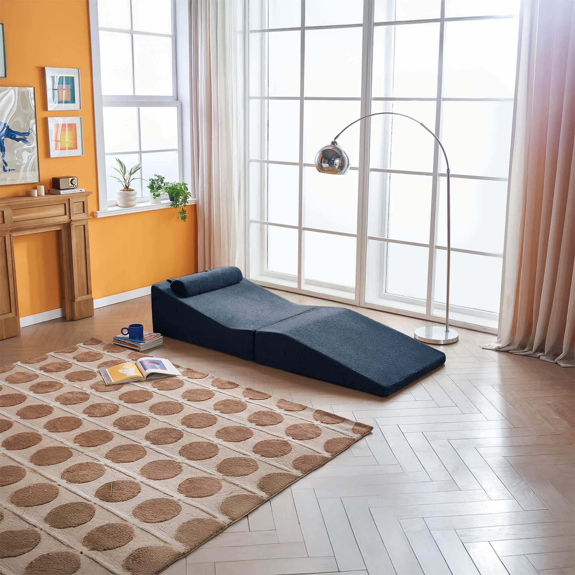Misty Moon High-Density Pure Sponge Sofa Foldable Portable Tatami ...