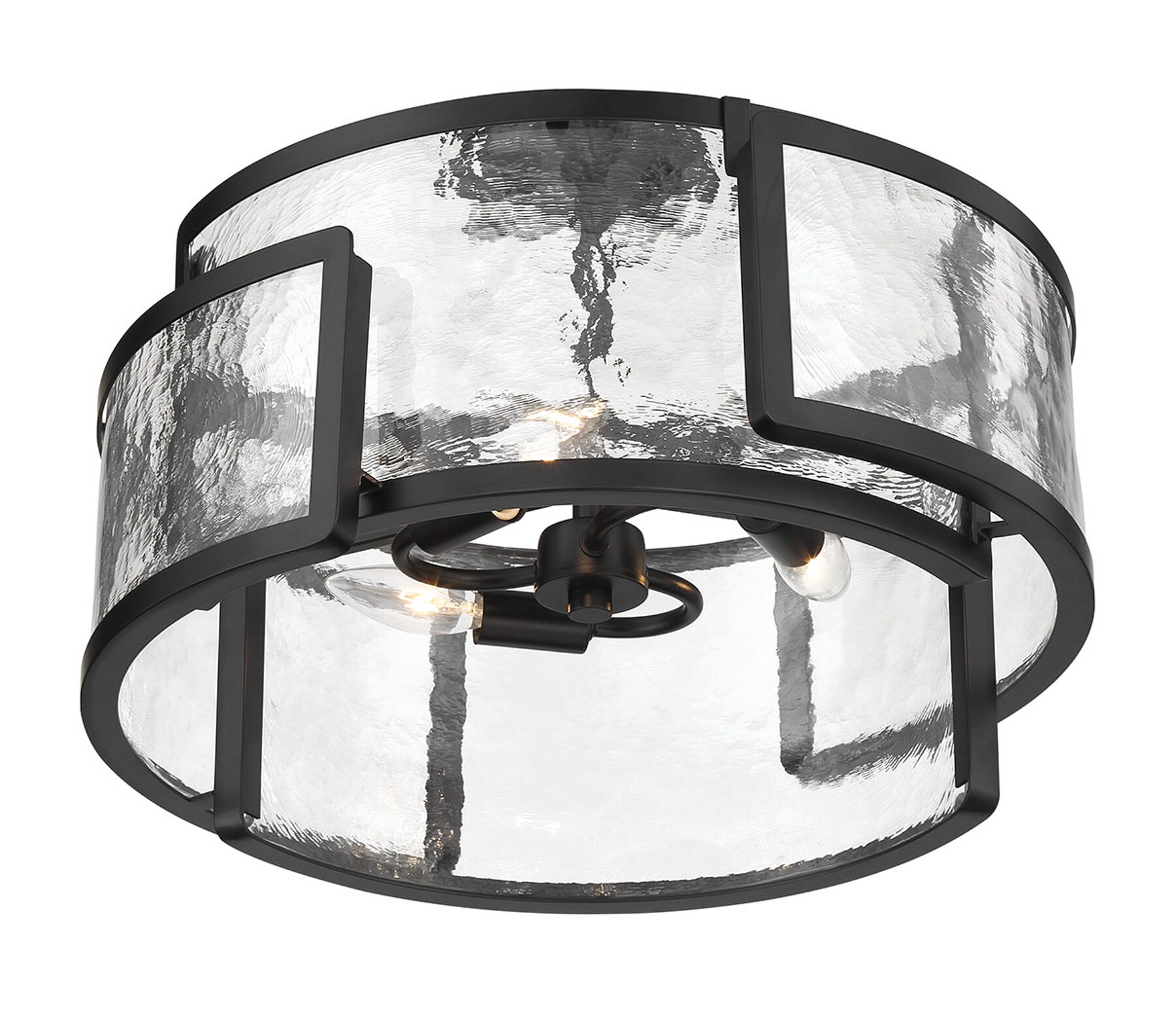 Minka Lavery Bella Collina 3-Light 18-in Black Led Semi-Flush mount ...