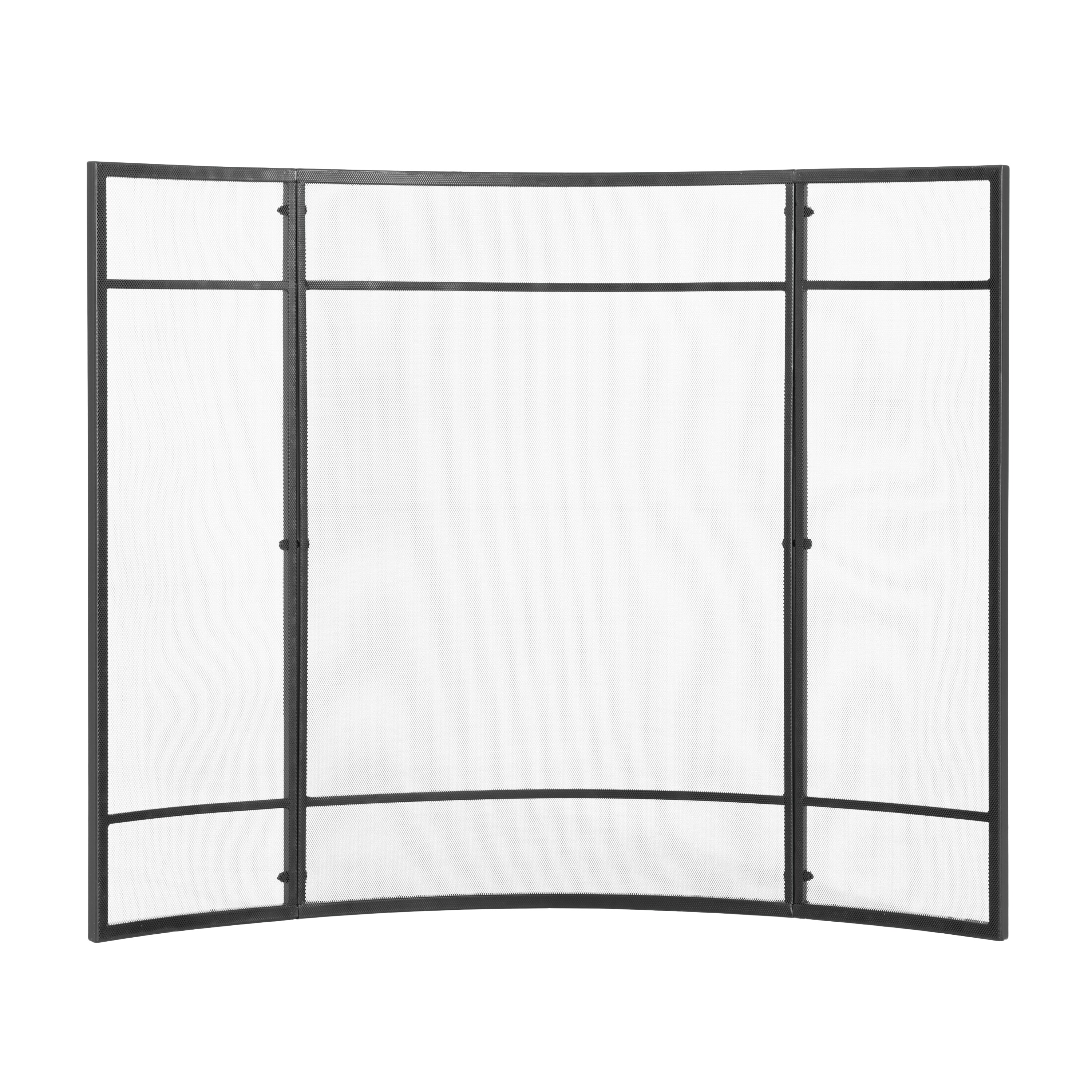 Christopher Knight Home Angela Regina 1 Panel Curved Iron Fireplace ...