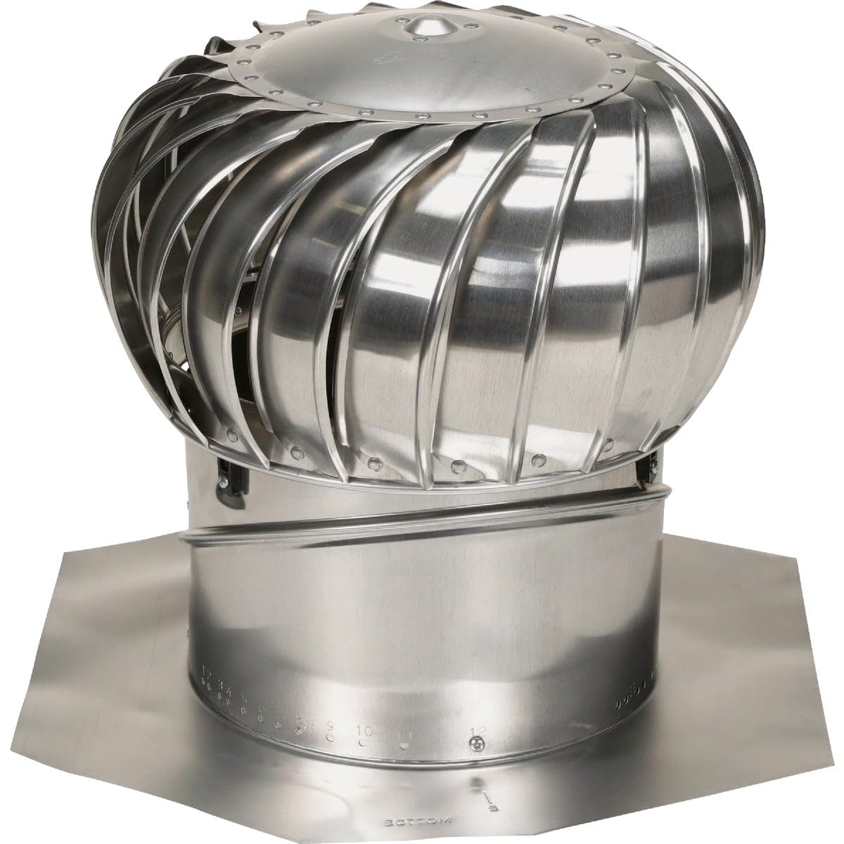 Air Vent Turbine 12 Internally Braced Aluminum Vent for Optimal Attic ...