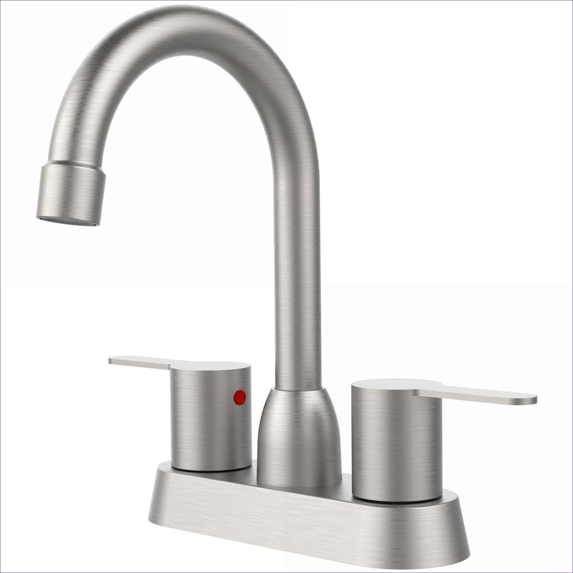 Watnature Modern 2-Handle Centerset Bathroom Sink Faucet Metal Deck ...