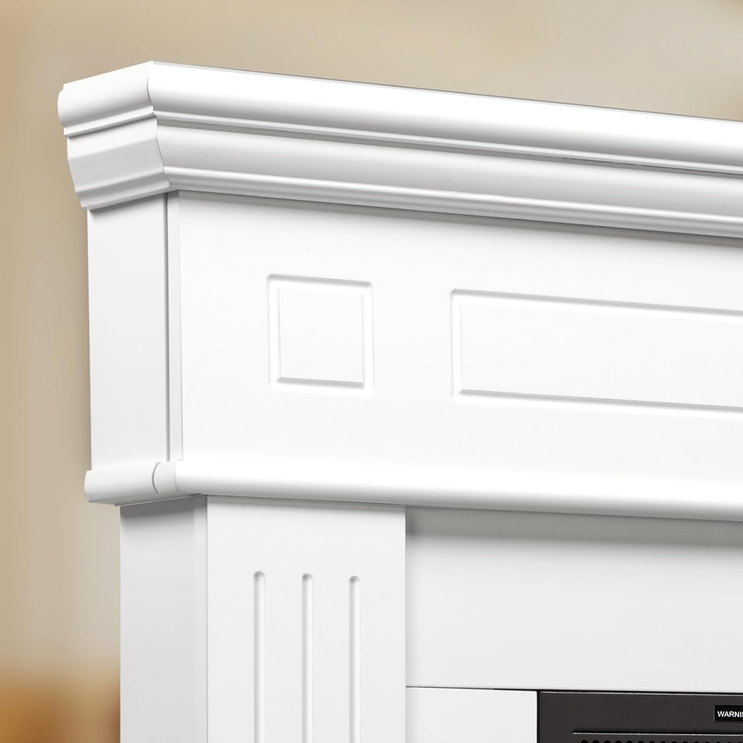 Zafro 43 Inch Corner Fireplace TV Stand with Mantel Electric Fireplace ...