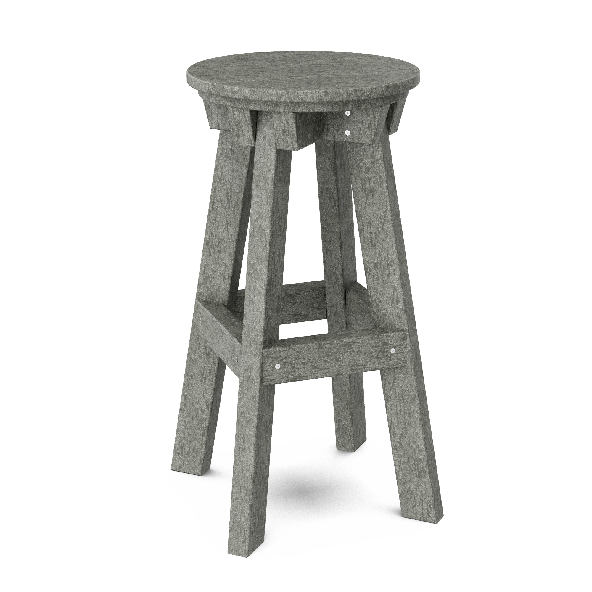 Wildridge Heritage Dark Gray Poly-lumber Frame Stationary Bar Stool ...