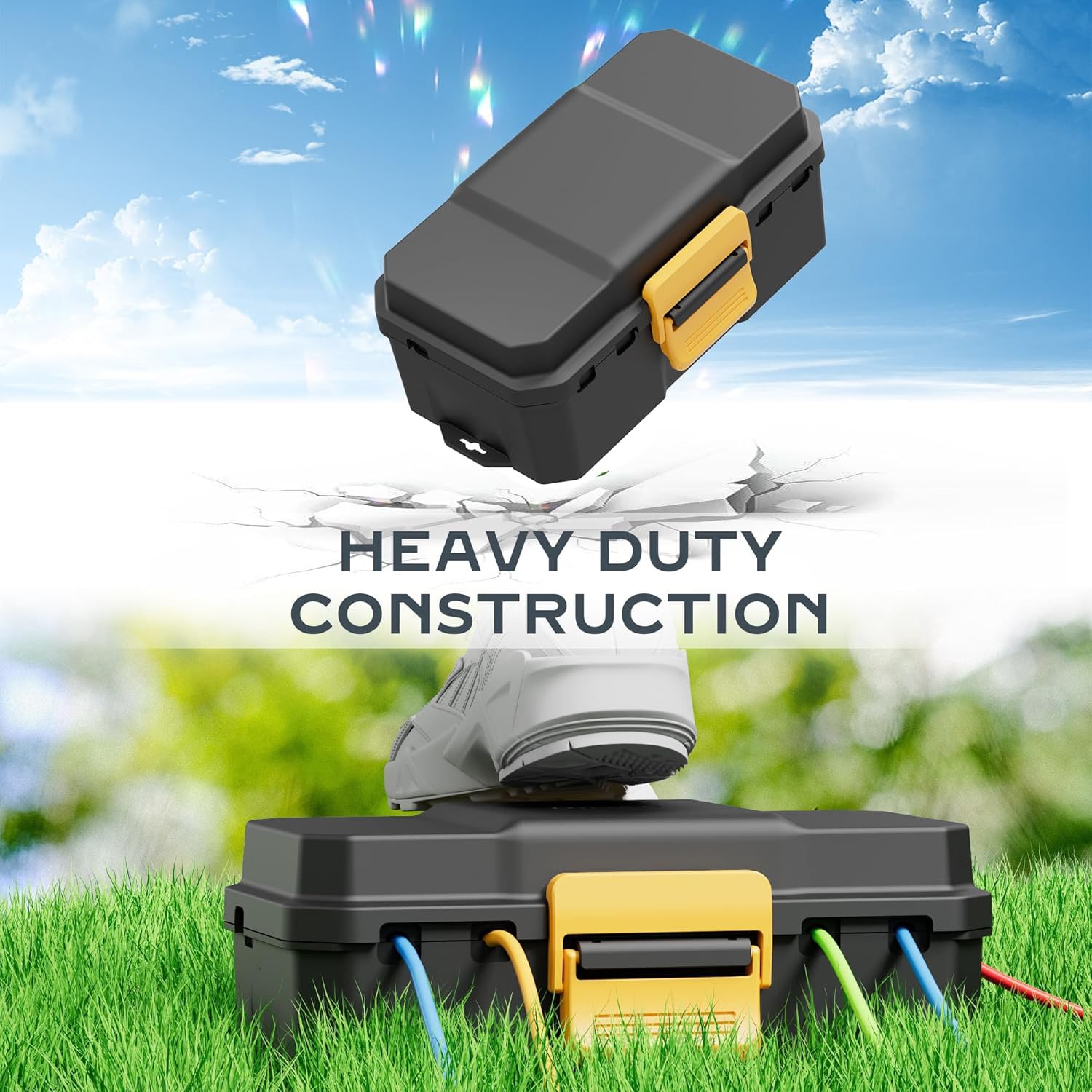 MaseiKar Waterproof Electrical Box - Outdoor Extension Cord Covers ...