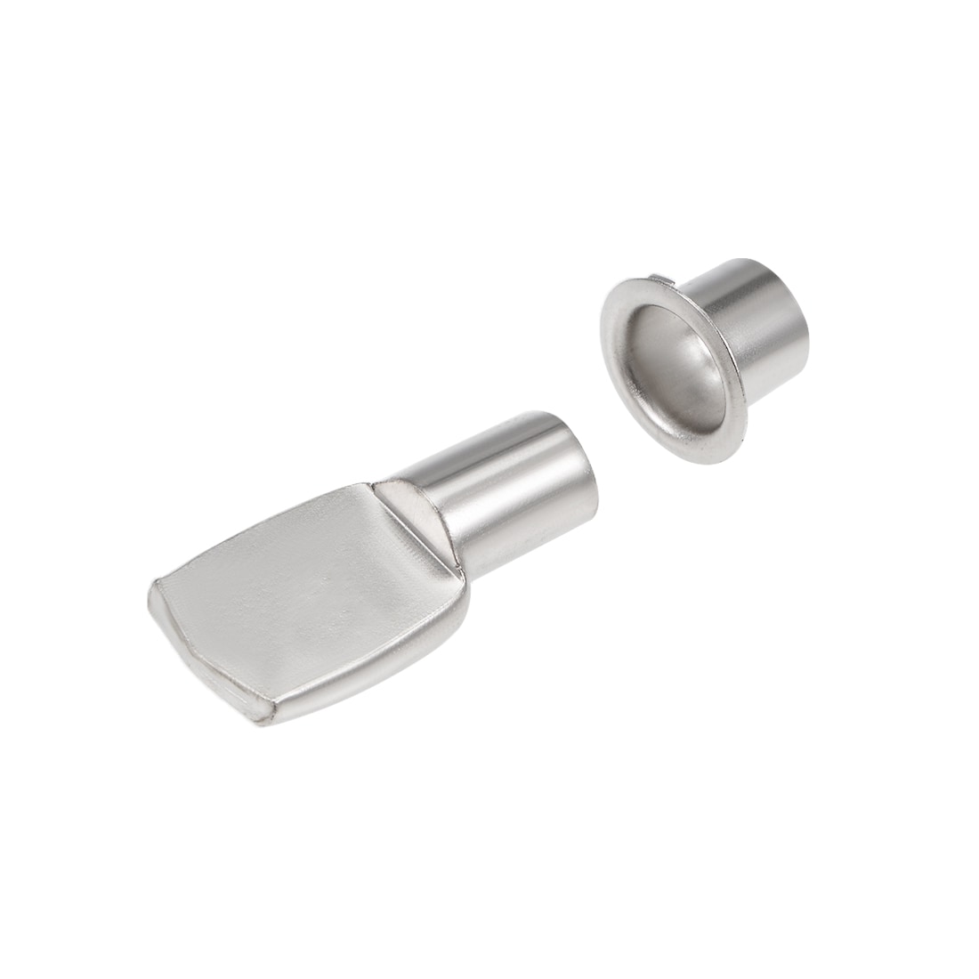 Unique Bargains Shelf Bracket Pegs 7x24mm Nickel Plated Flat Spoon ...