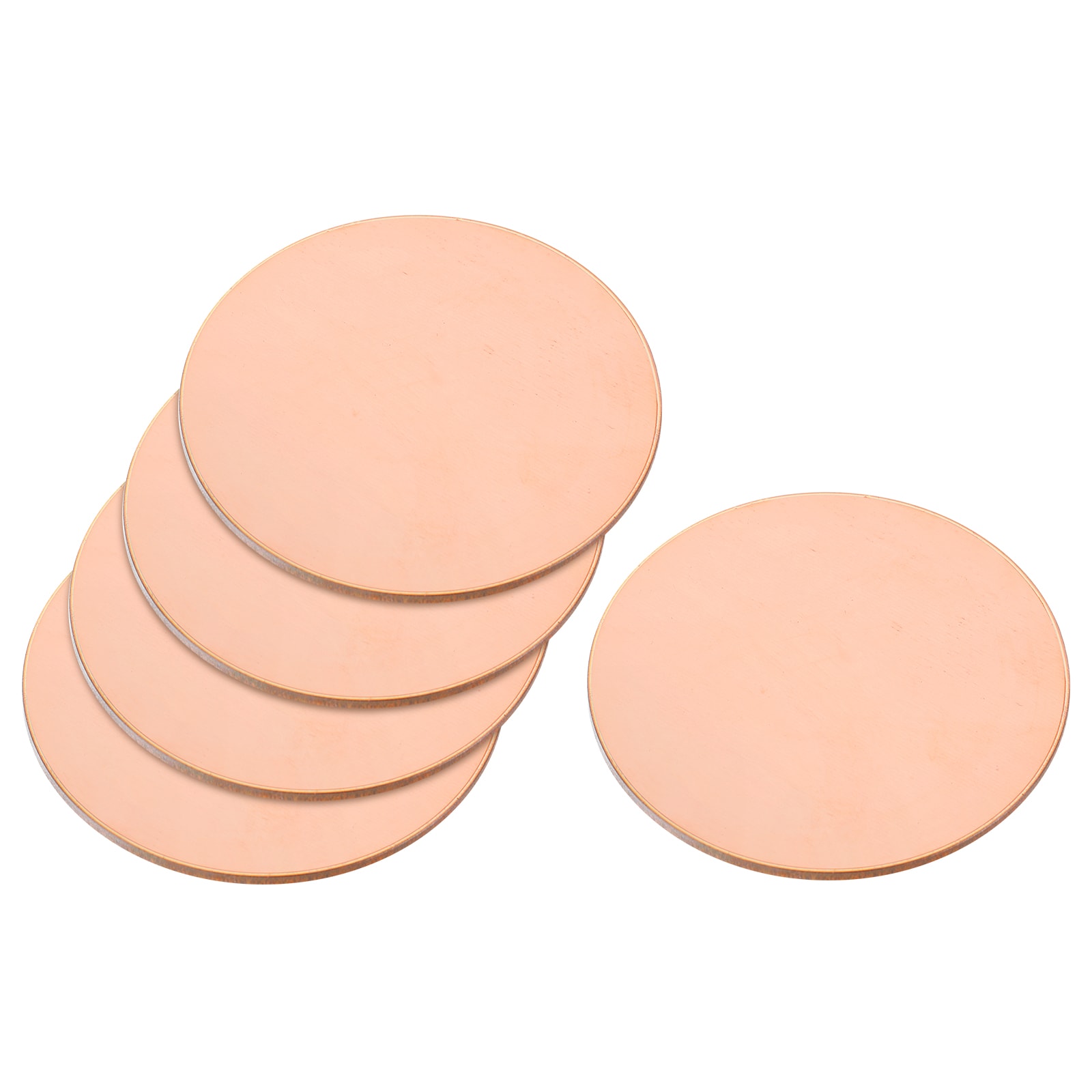 Unique Bargains Pure Copper Sheet 5pcs 2in x 0.06in 14 Gauge T2 Copper ...