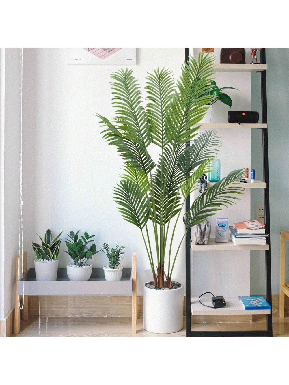 Der Rose Artificial Palm Tree 5 Tall Fake Tropical Palm Tree With 14 ...