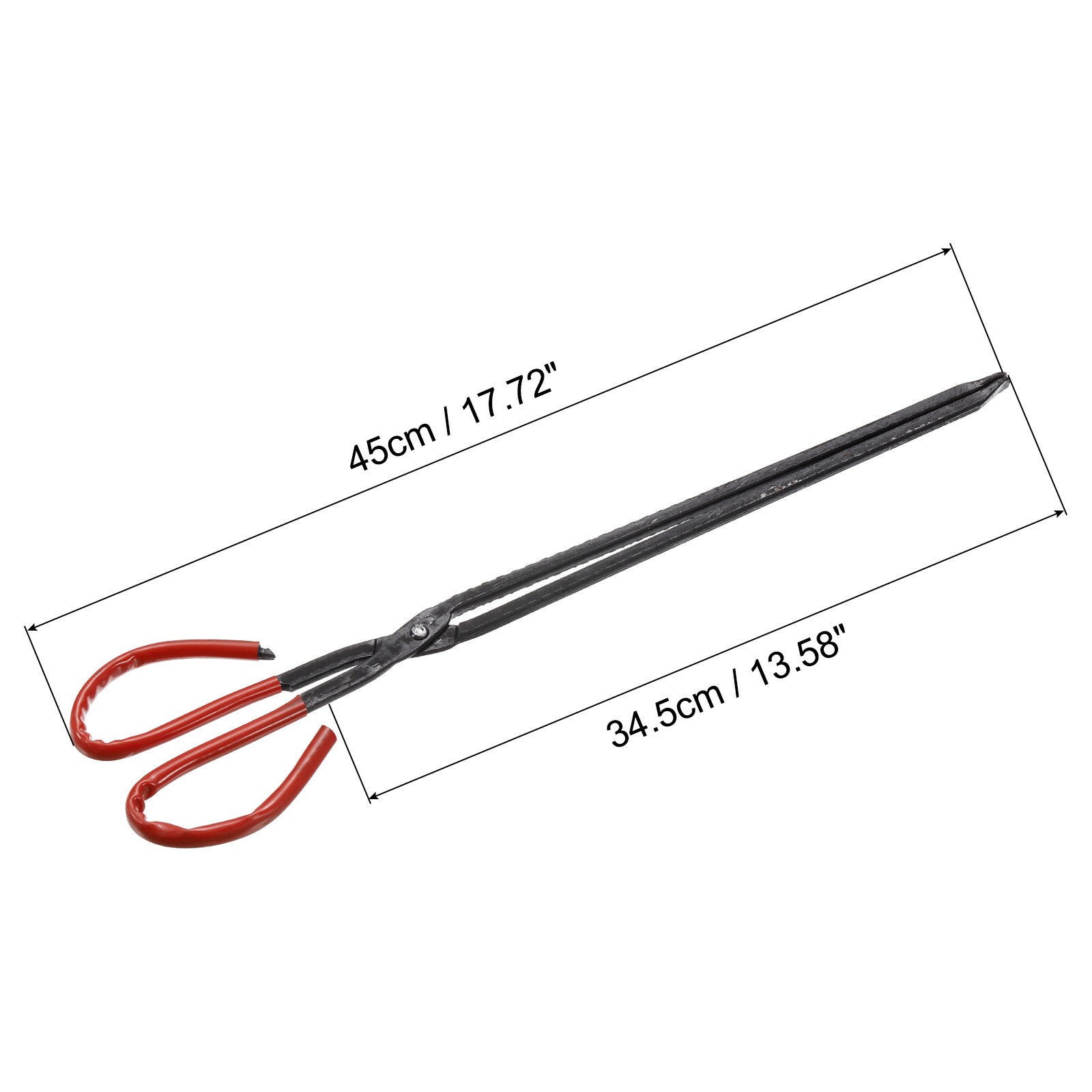 Unique Bargains Scissors Tong 45cm Carbon Steel Fireplace Firewood ...