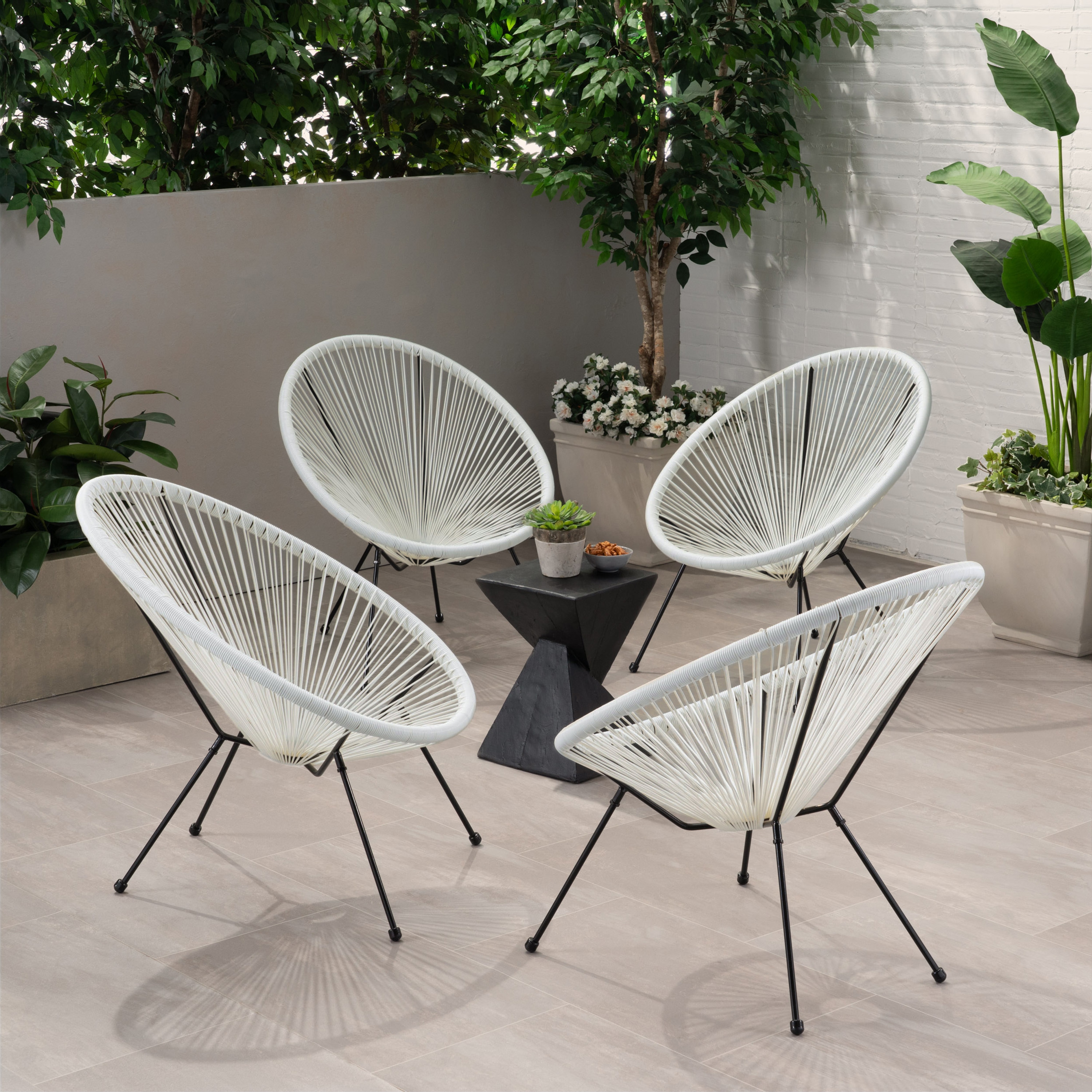 Christopher Knight Home Anson Outdoor Steel PE Rattan Hammock Weave ...