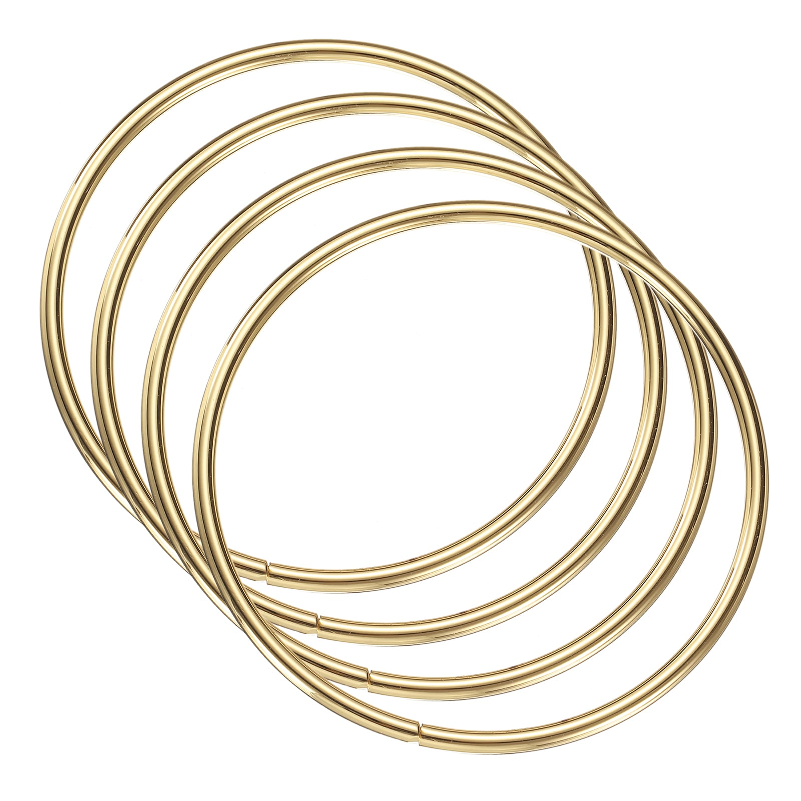 Unique Bargains 4pcs Metal Purse Handle Round Handbag Ring Buckle Bag ...