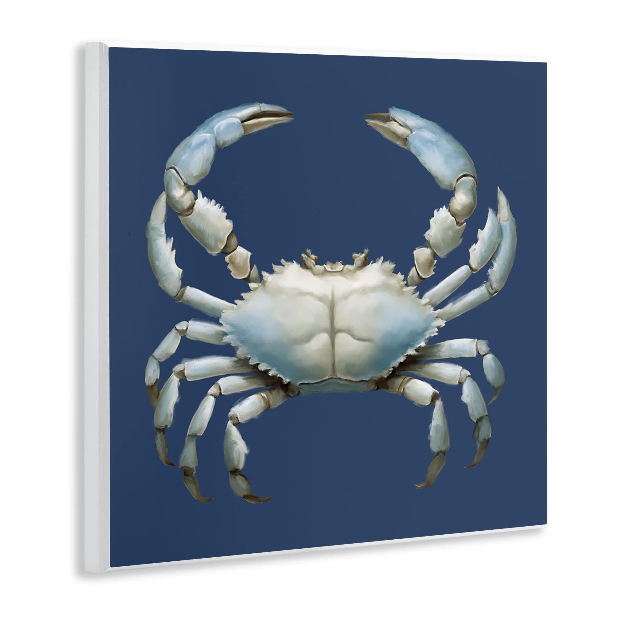 Stupell Industries Detailed Aquatic Blue Crab Wall Plaque Art By ...