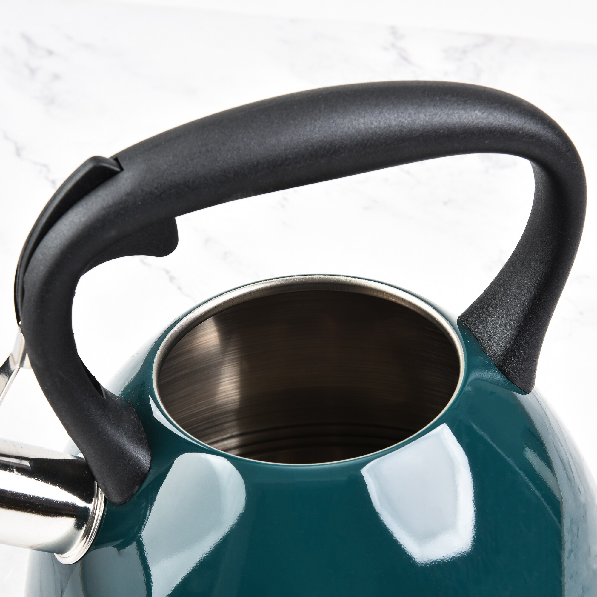 SharpChef Whistling Stovetop Tea Kettle Food Grade Stainless Steel Cool ...