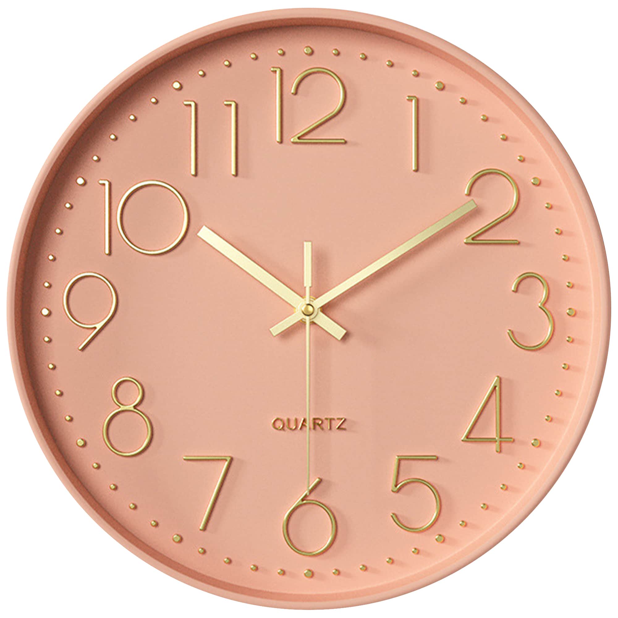 Unique Bargains Simple Wall Clock Big Number Silent Non-Ticking Modern ...