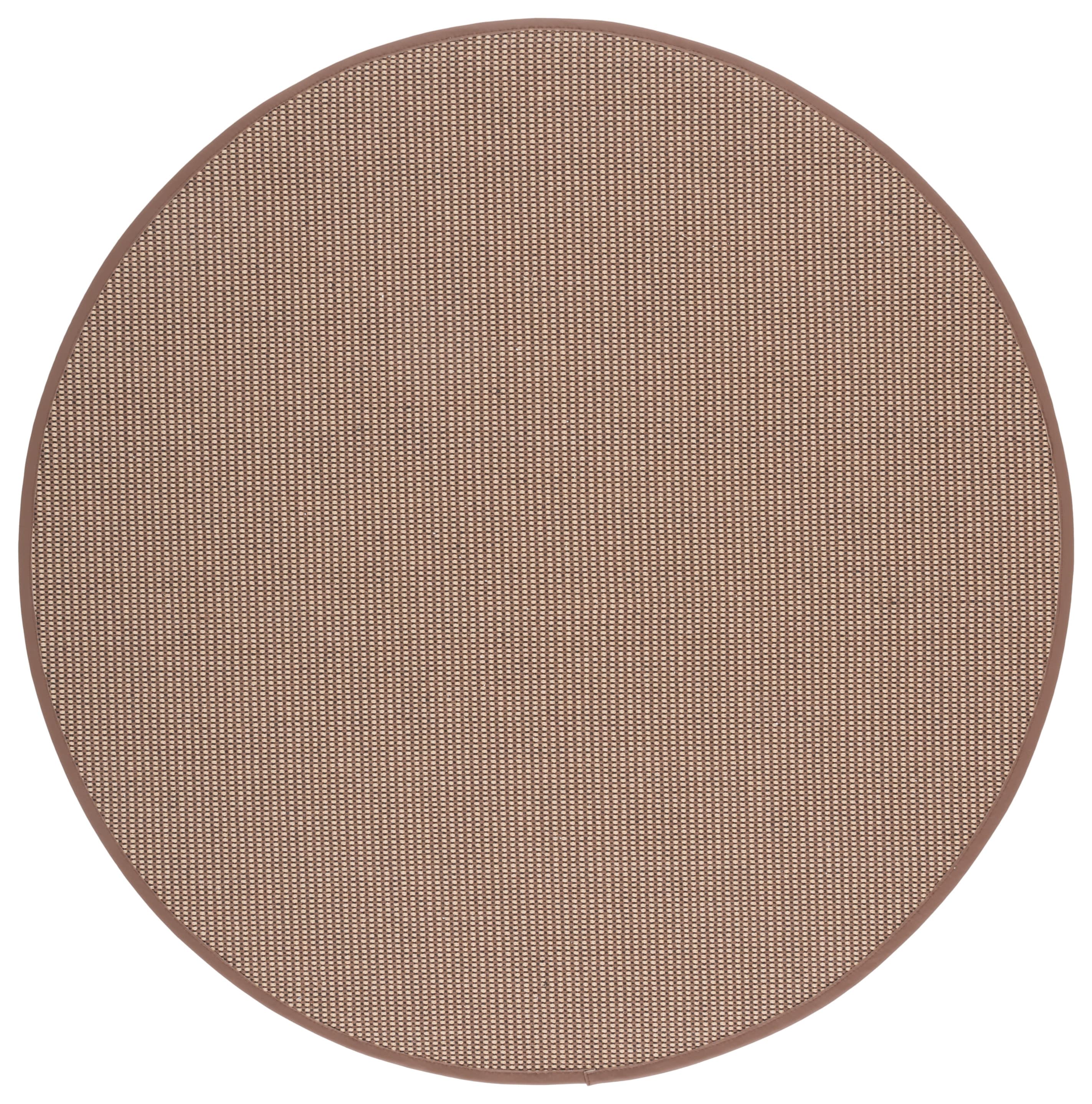 Safavieh Napa Faux Sisal 102 Plain Weave With Brown Border 6ft x 6ft ...