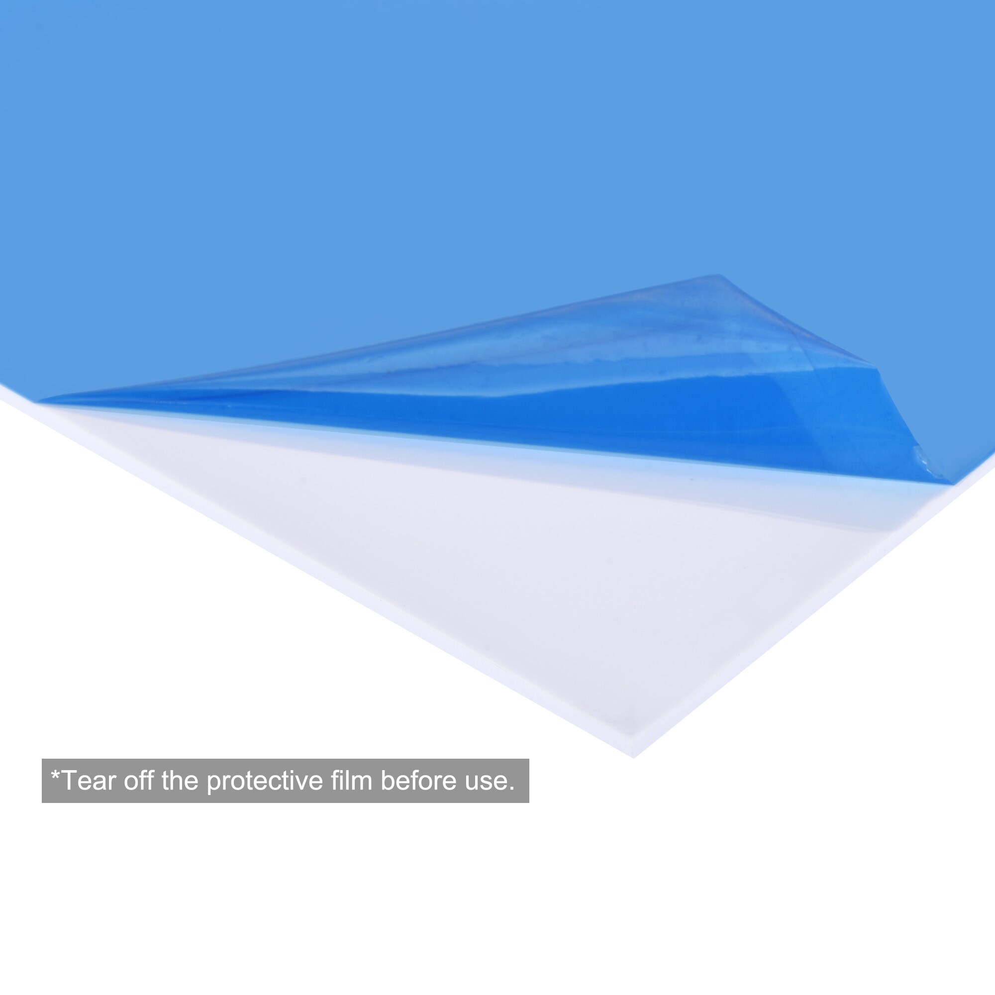 Unique Bargains 4pcs White ABS Plastic Sheet 10x8x0.02inch for Building ...
