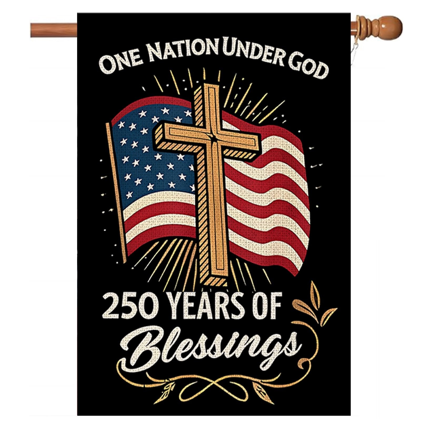 Justincity Patriotic Garden Flag Double Sided Burlap 28 x 40 Inches ...