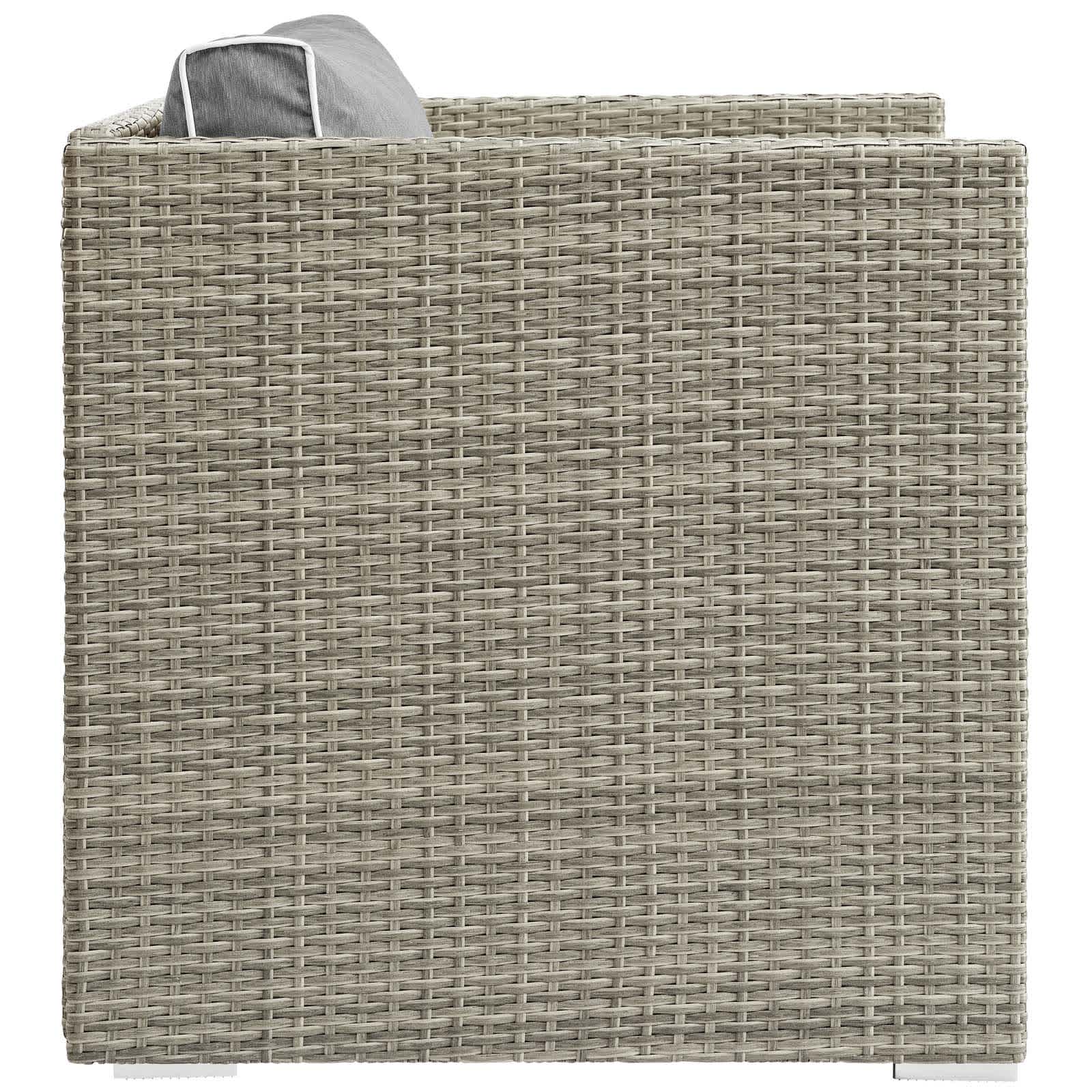 Modway Repose Outdoor Armchair in Light Gray Gray in the Patio Chairs ...