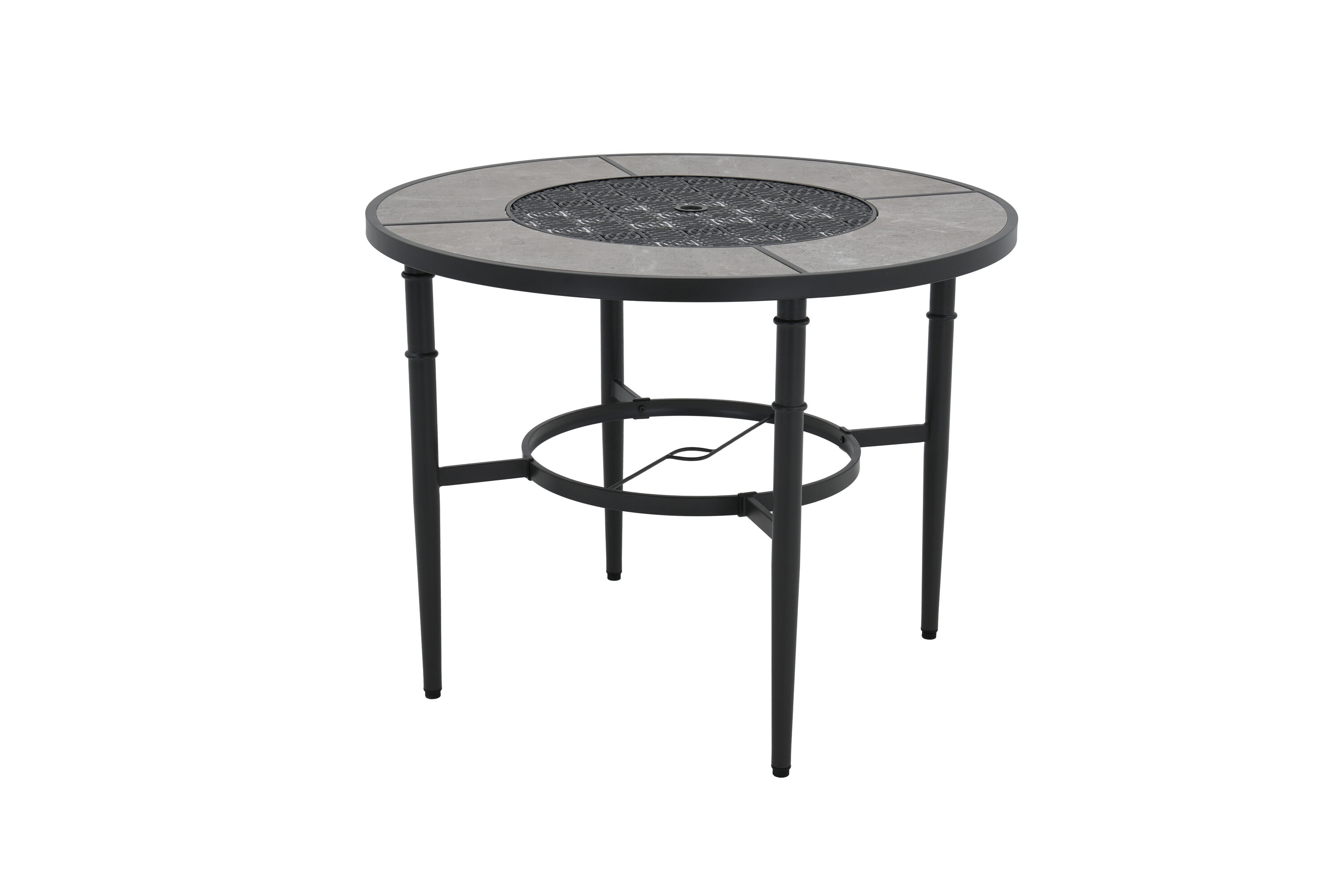 allen + roth Thomas Lake Round Outdoor Counter Table 48-in W x 48-in L ...