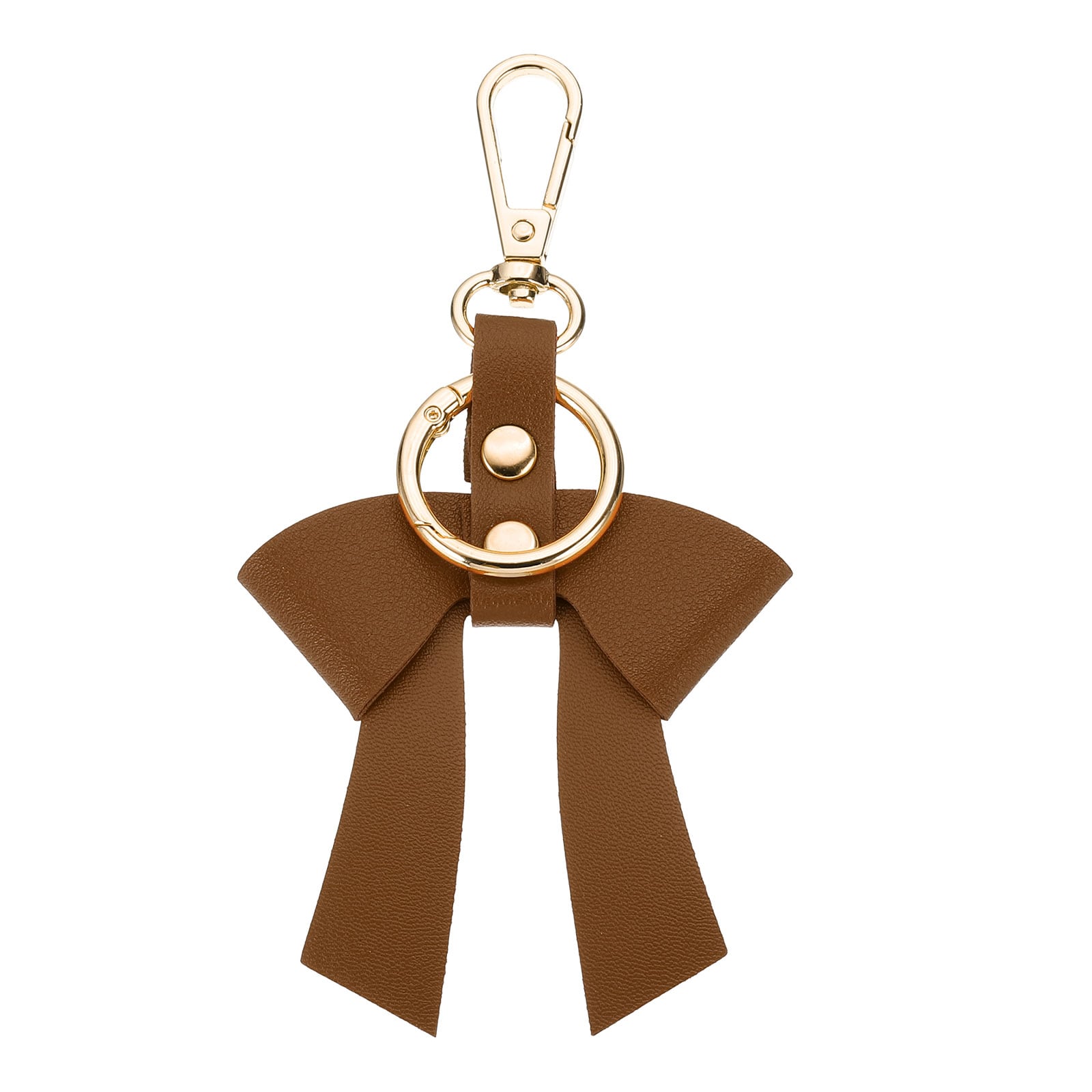 PATIKIL PU Leather Bow Keychain Cute Bow Key Ring for Women Elegant ...