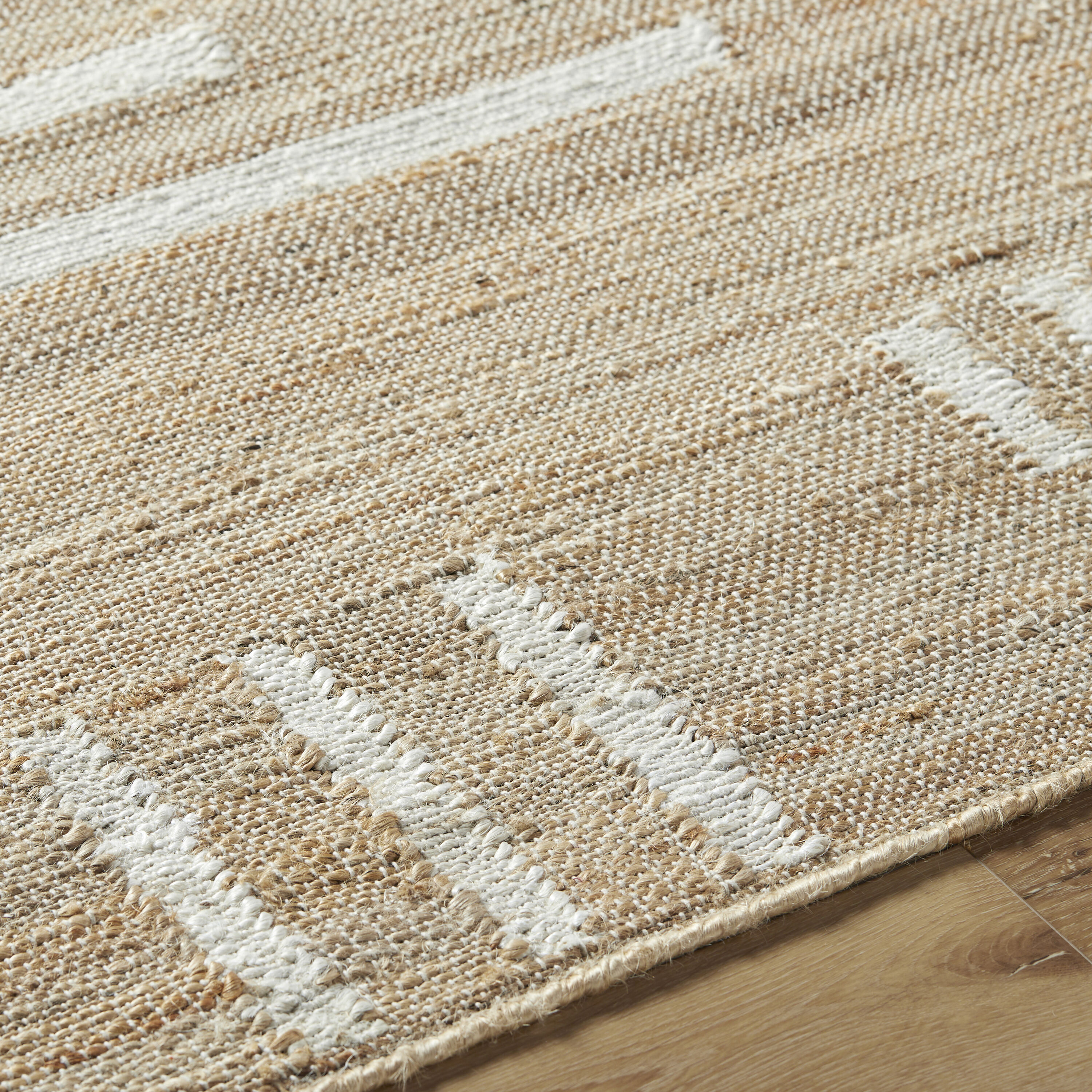 Livabliss Diane 2 x 3 (ft) Flatweave Jute Beige/White Rectangular ...
