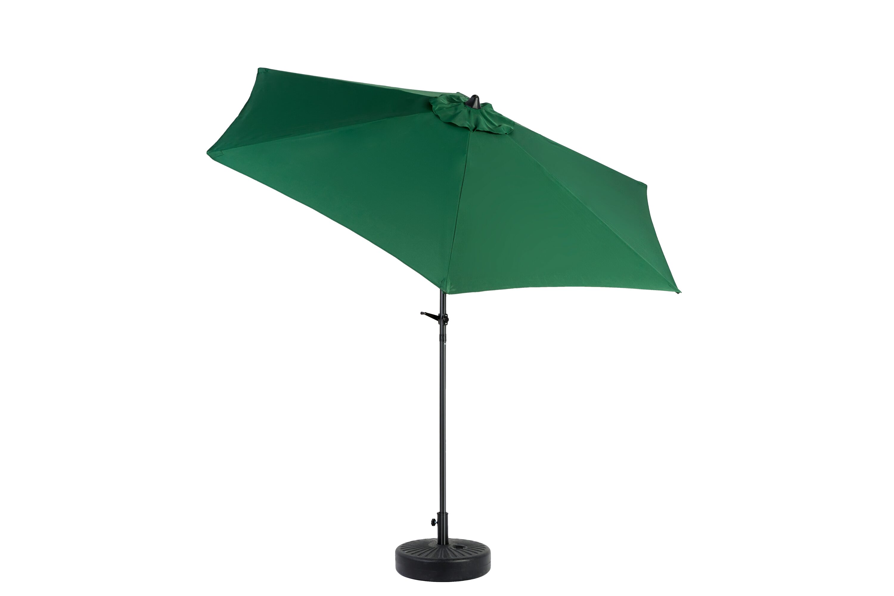 AAZJ 8.7-ft Steel Green Push-button Tilt Garden Patio Umbrella in the ...