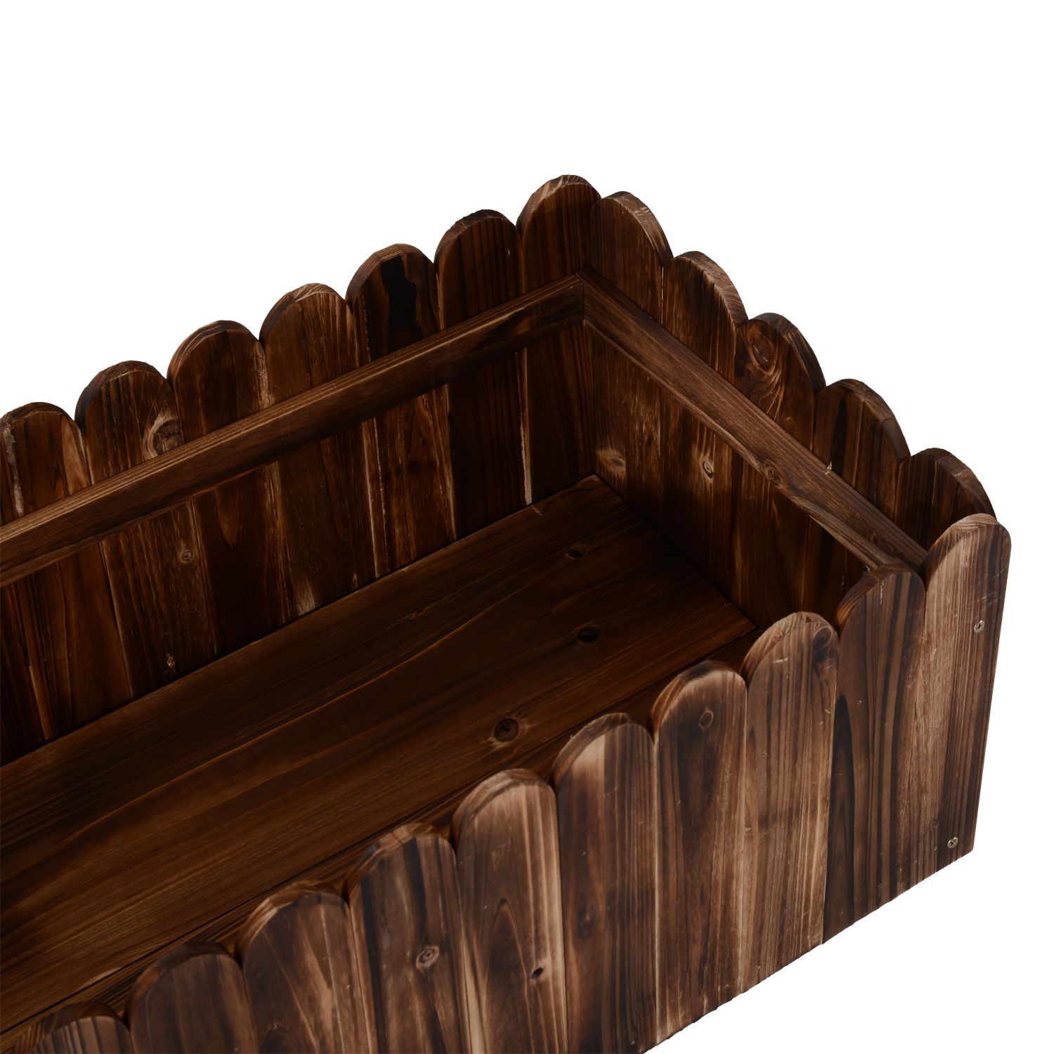 JUSHUA 40Inches x 16Inches x 12Inches Raised Planter Box Garden ...