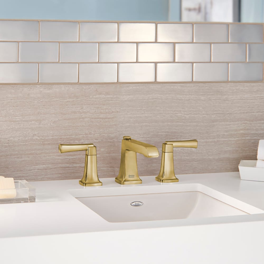 American Standard Brushed Cool Sunrise 2-hole 2-Handle Bathroom Sink ...