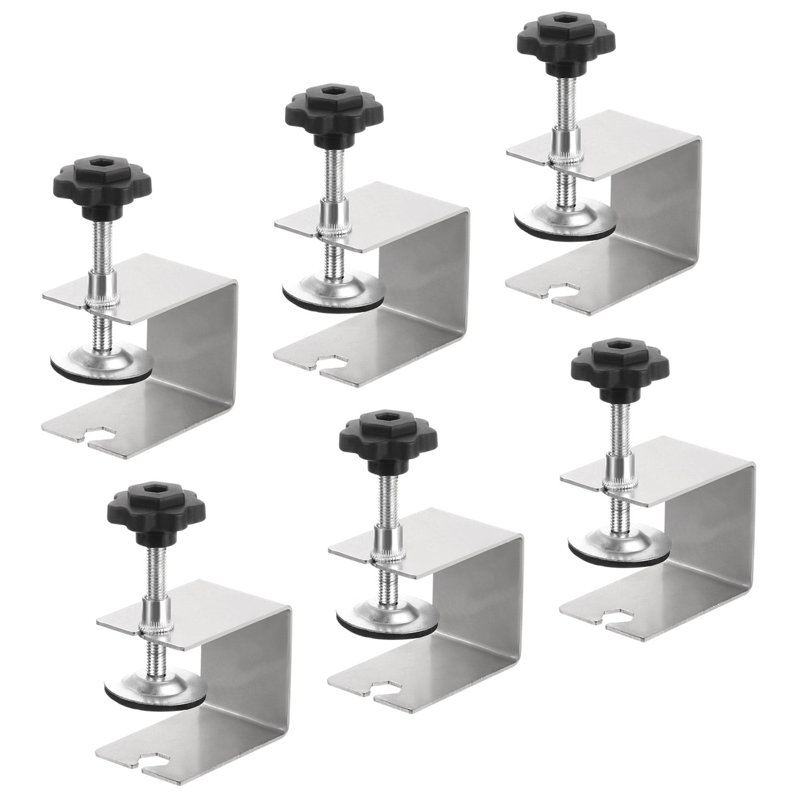 Unique Bargains Drawer Front Installation Clamps Stainless Steel ...