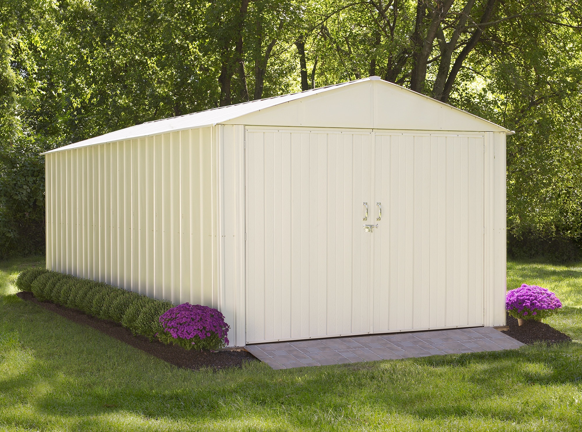 Arrow 10-ft x 20-ft Commander Galvanized Steel Storage Shed at Lowes.com