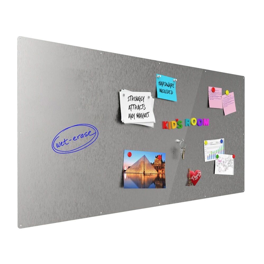 DiamondLife 33.5 in x 44.5 in Aluminum Magnetic Wall Board in the Dry ...