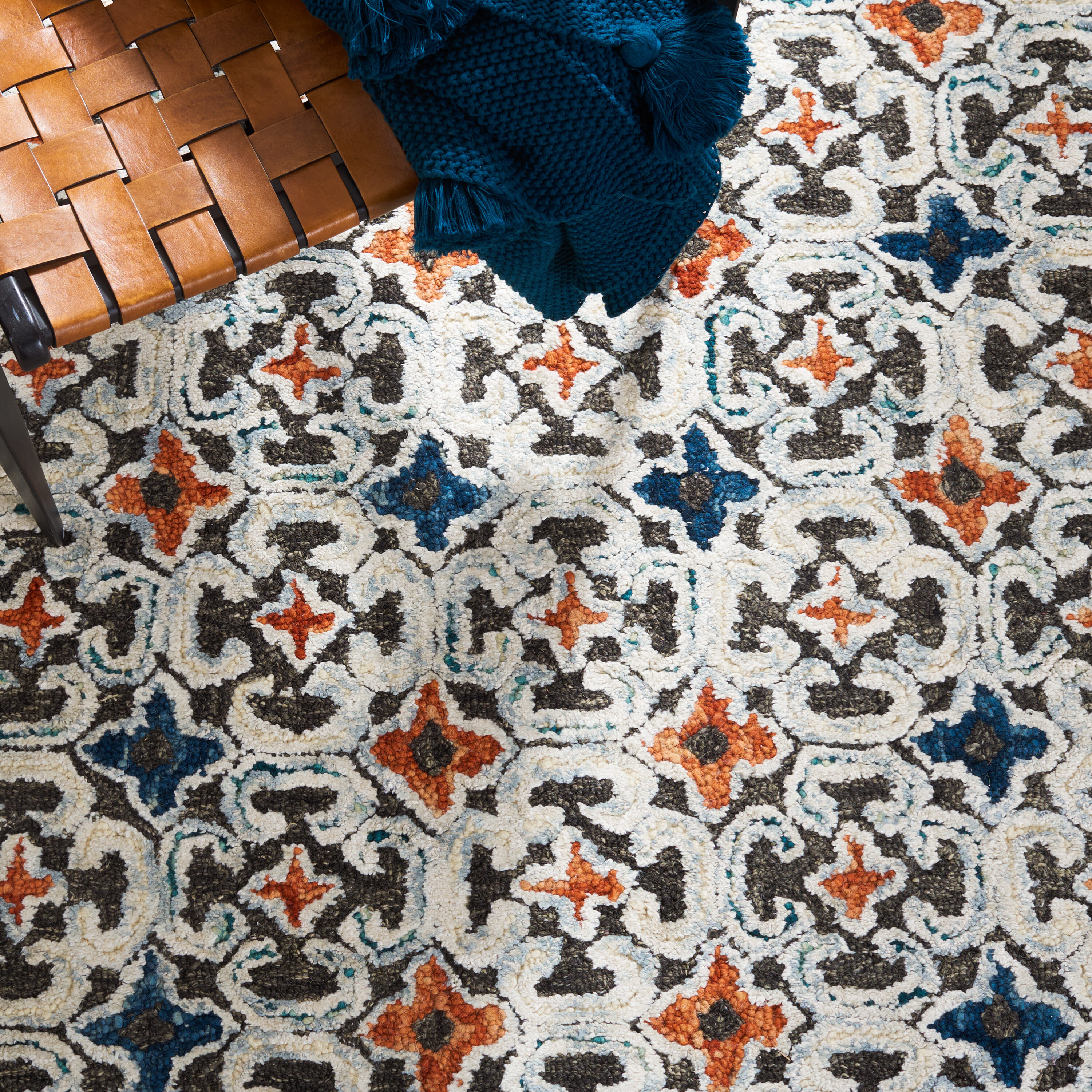 Safavieh Aspen 294 Blue/Taupe Traditional 6ft x 9ft Medium Rectangle ...