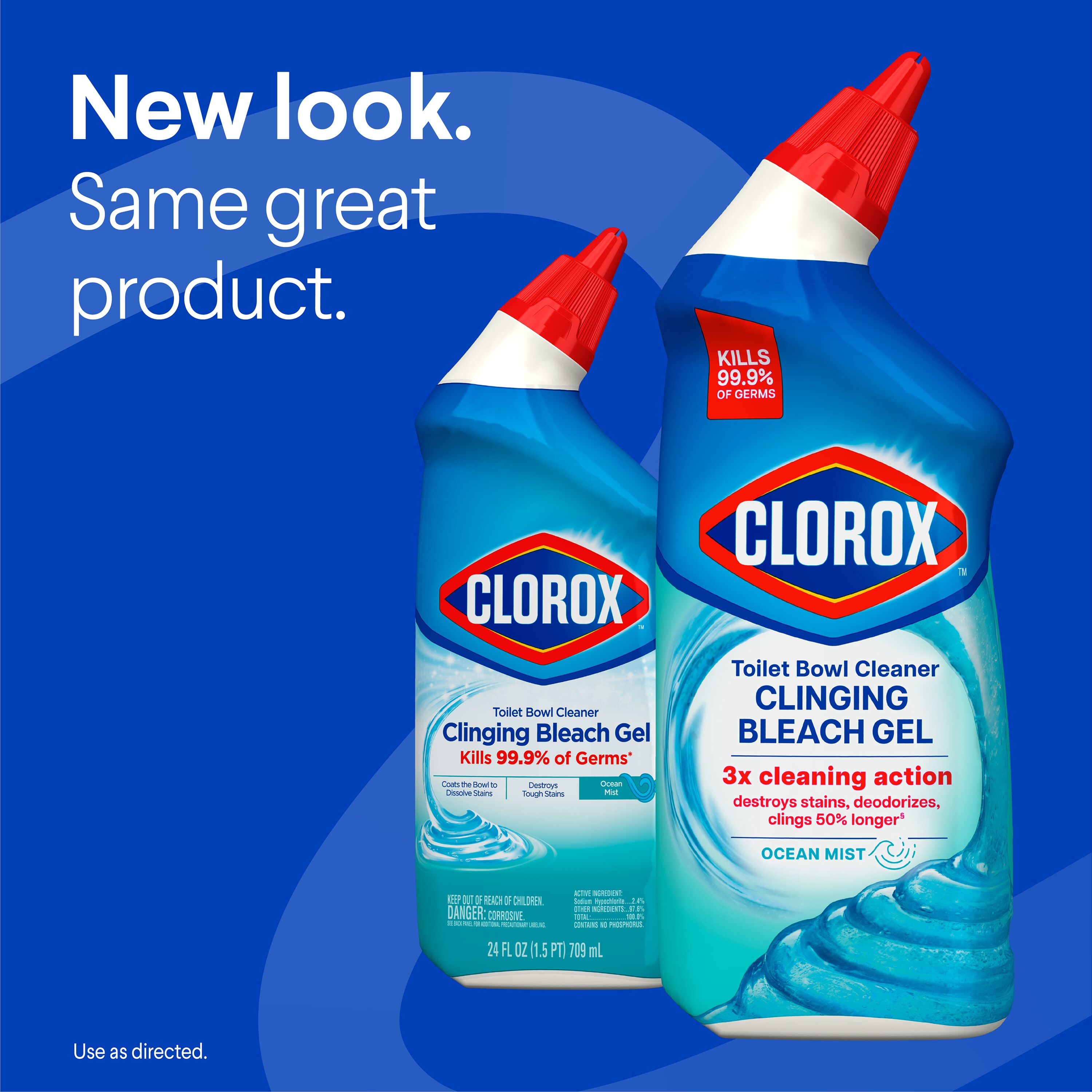Clorox Clinging Bleach Gel -fl oz Ocean Mist Toilet Bowl Cleaner in the ...