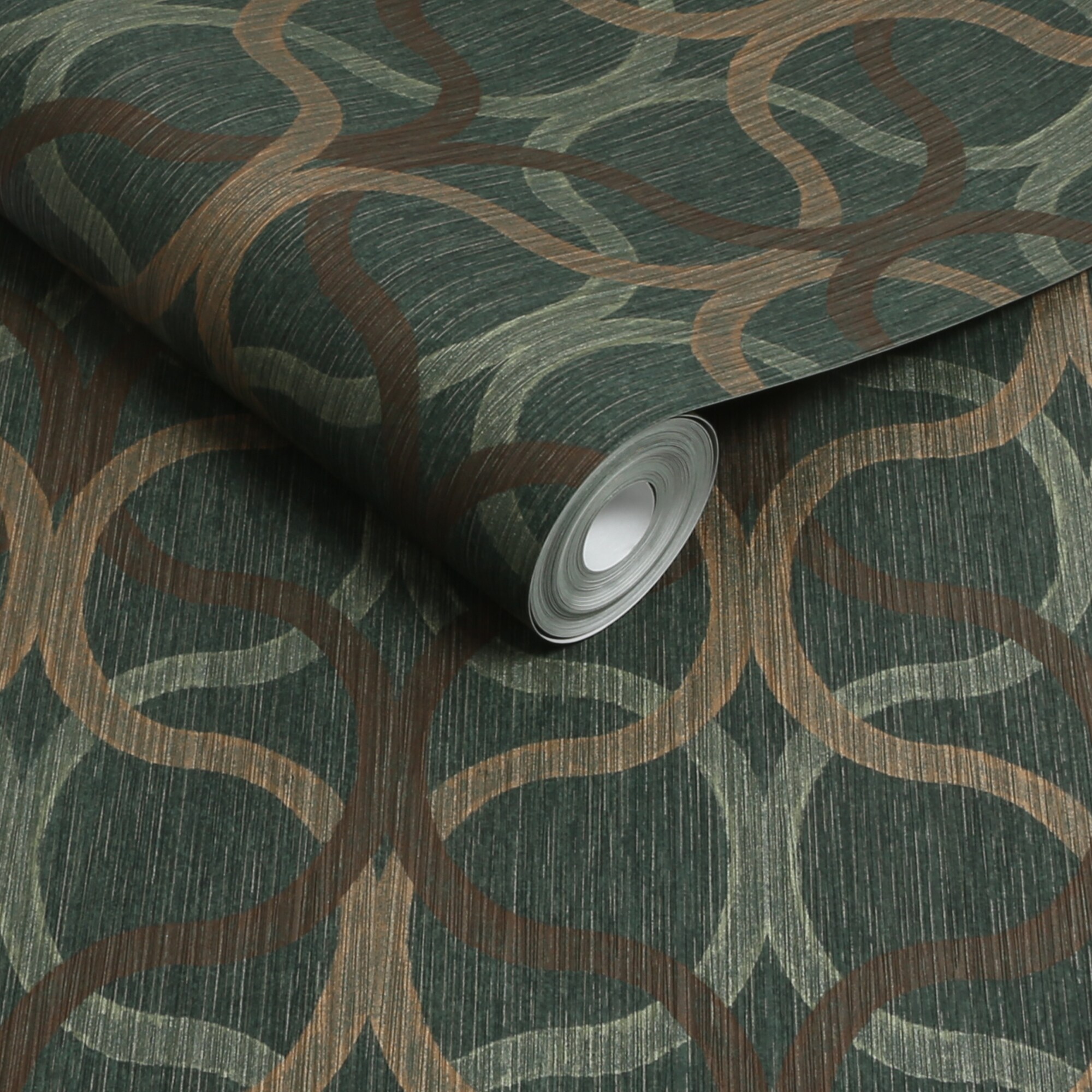 Boutique Boutique Refine 56-sq ft Green Vinyl Geometric Unpasted ...