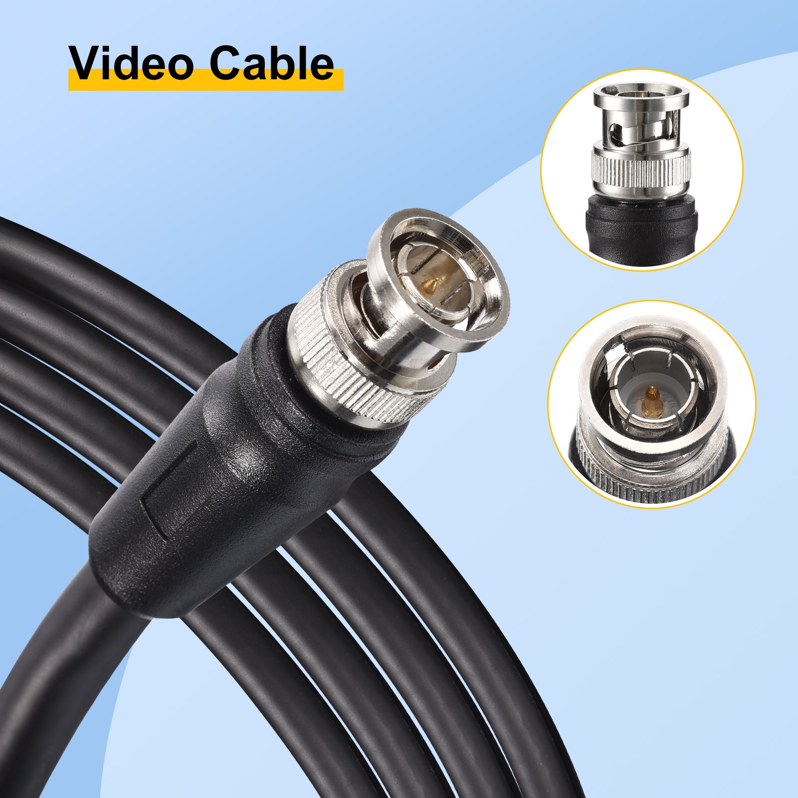 Unique Bargains 16FT 12G-SDI Cable 4K 60Hz HD-SDI Video Cable 75 Ohm ...