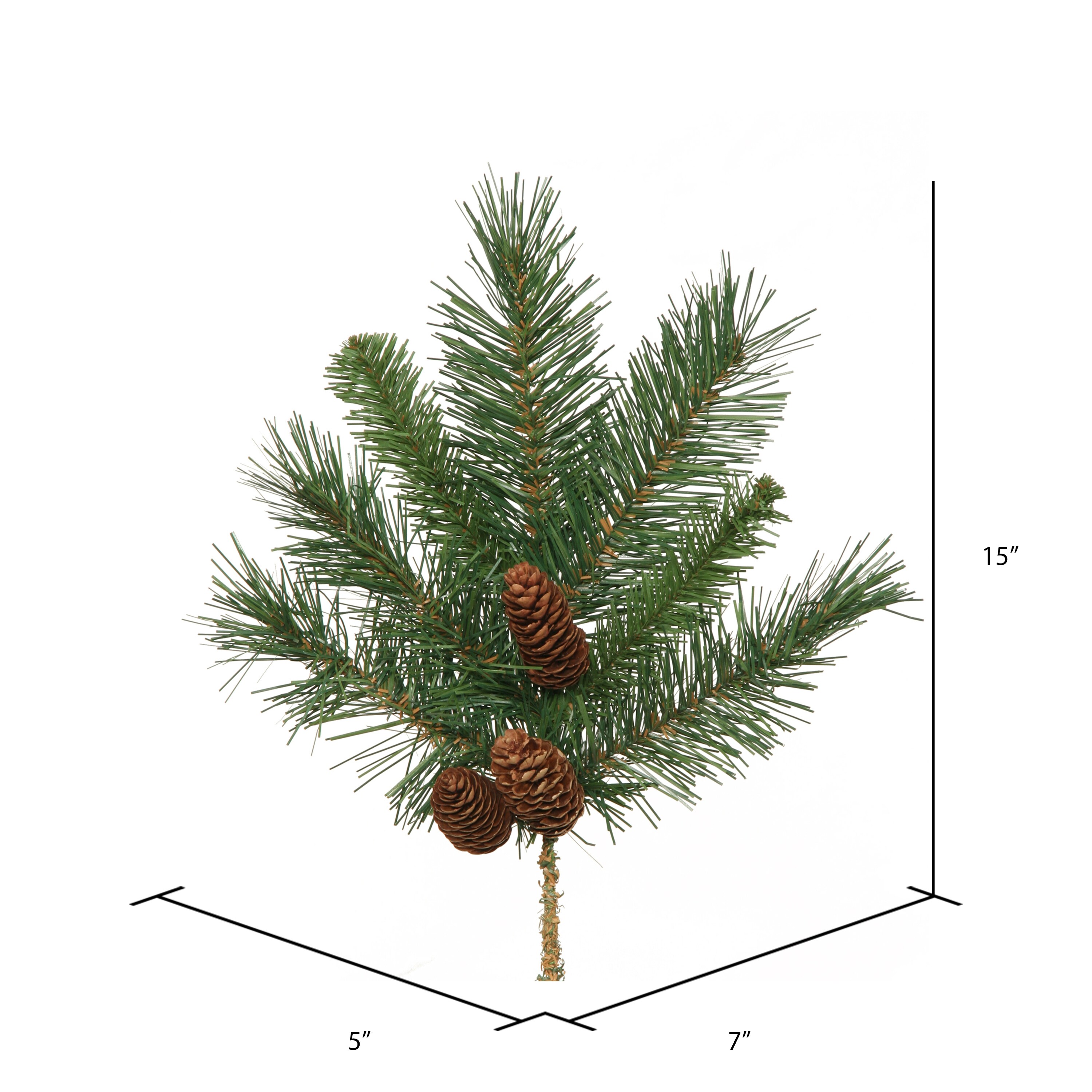 Vickerman 12-Pack Green Branch Spray Christmas Tree Pick at Lowes.com
