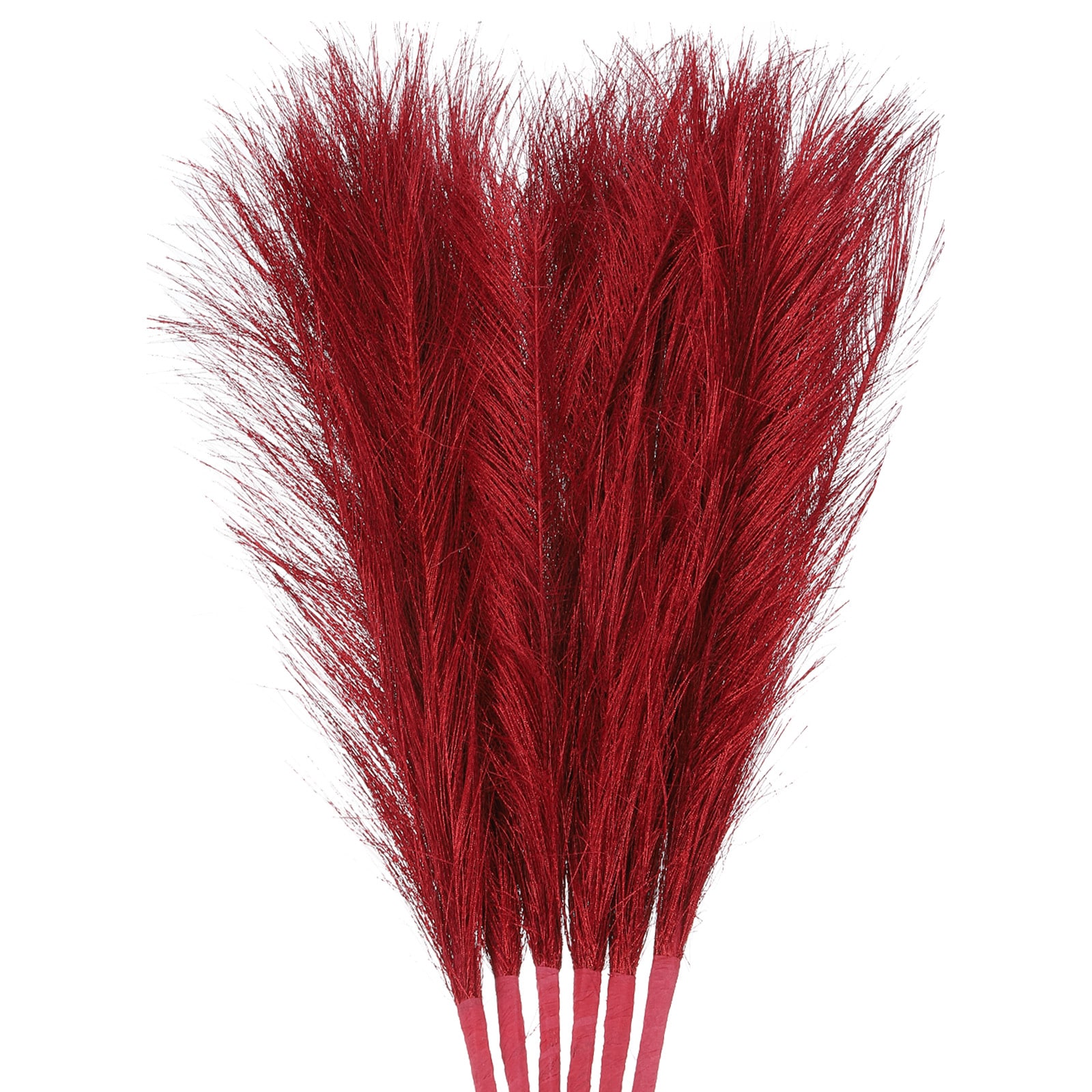 Unique Bargains 3pcs Faux Pampas Grass Small 45cm/17.7inch Fake Fluffy ...