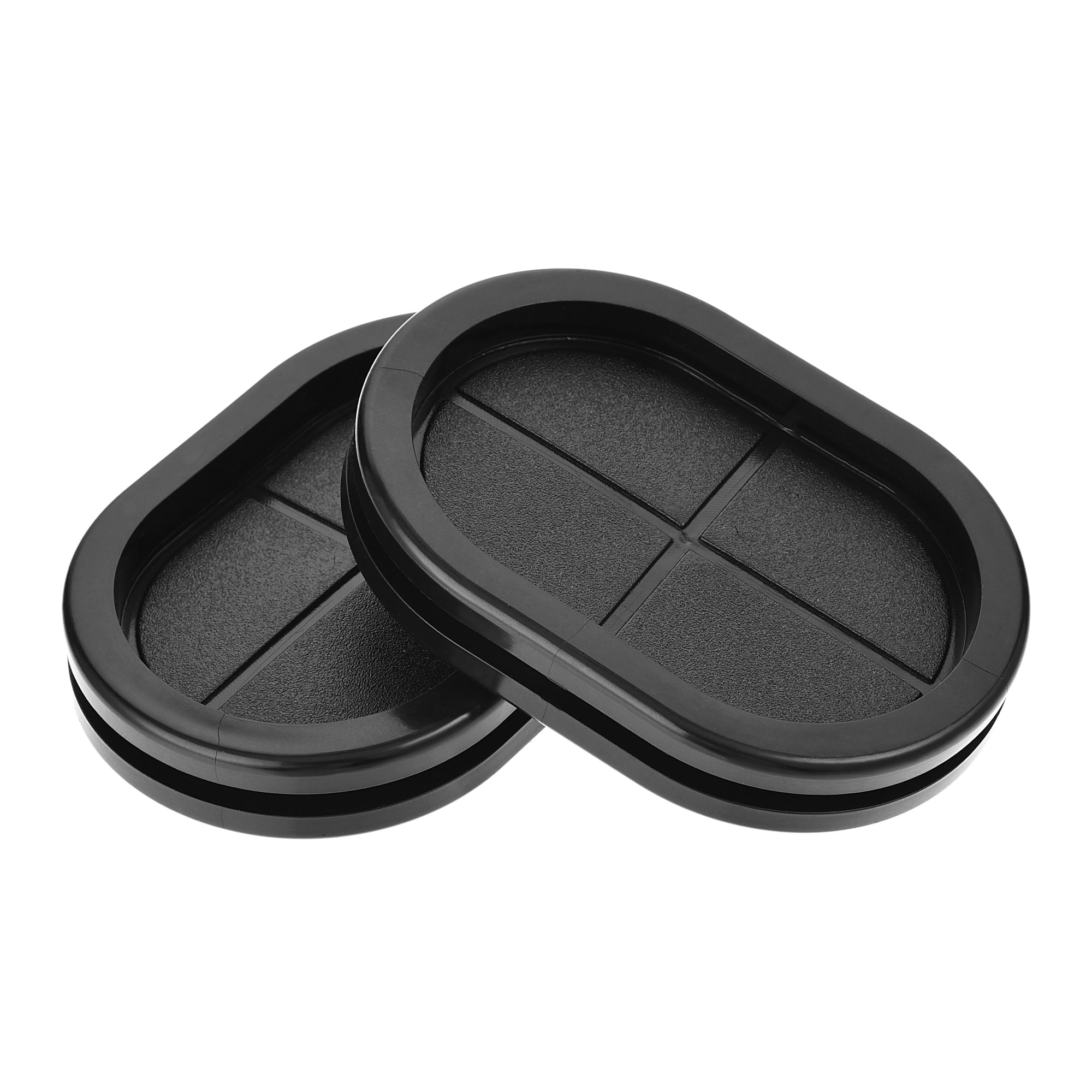 Unique Bargains Rubber Grommet Oval Double-Sided Mount Size 75 x 50 mm ...