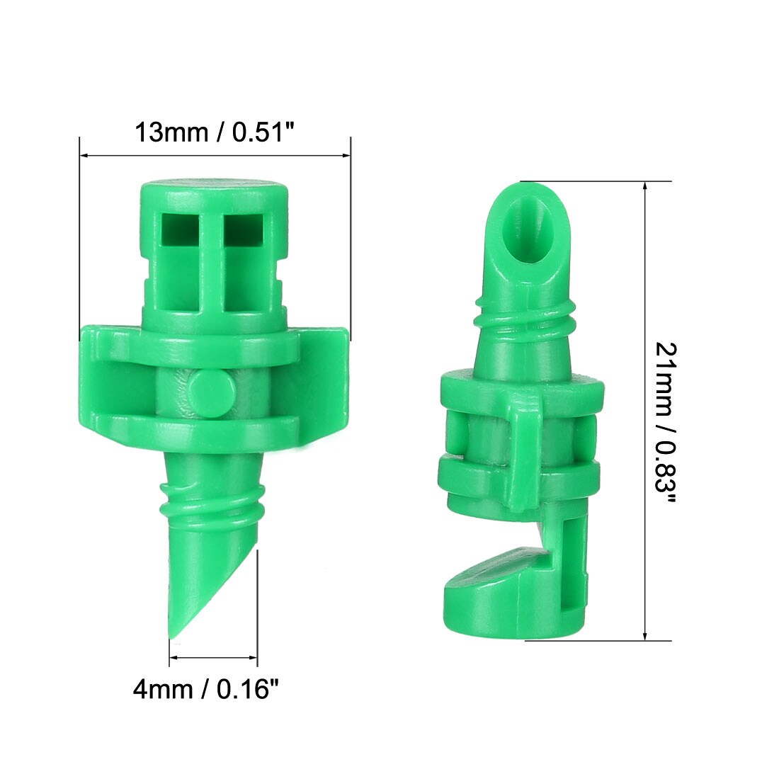 Unique Bargains Micro Sprayer Fan Jet 180 Degree Refraction Atomized ...