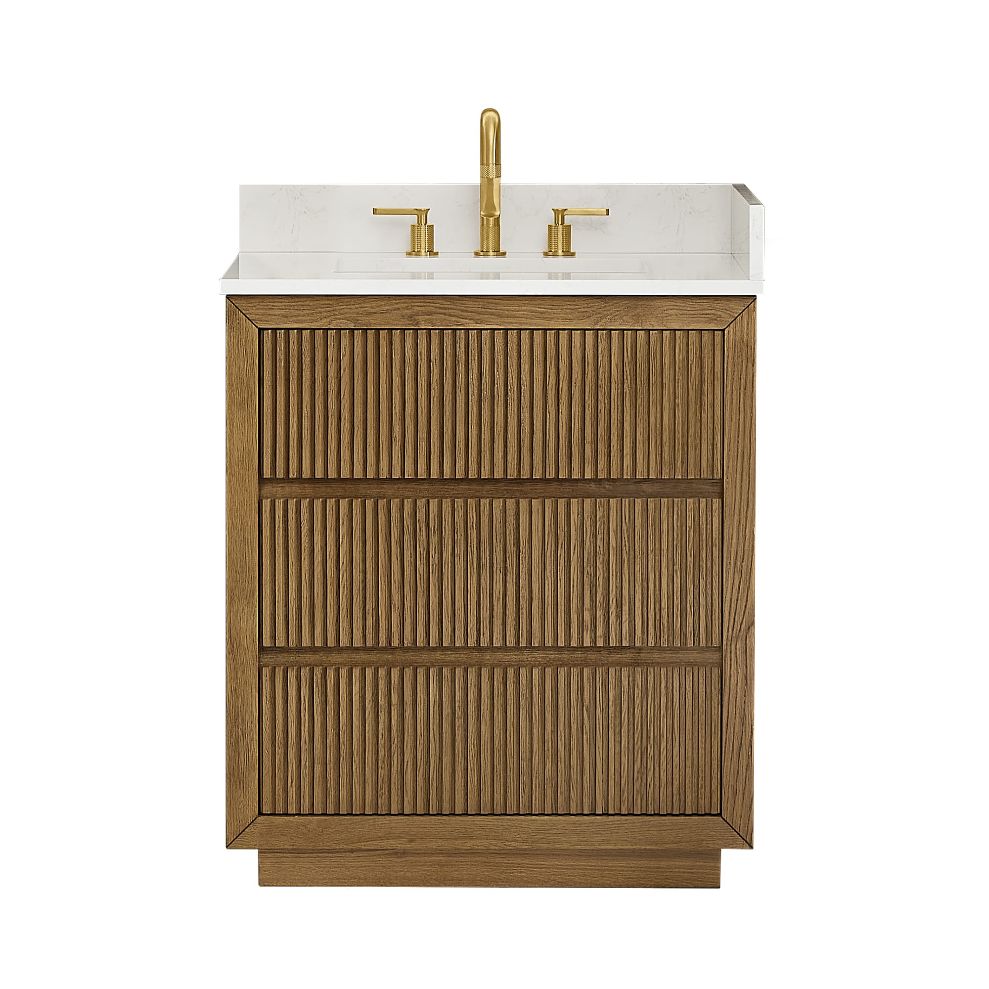 Altair Navan 30-in Weathered Brown Undermount Single Sink Bathroom ...