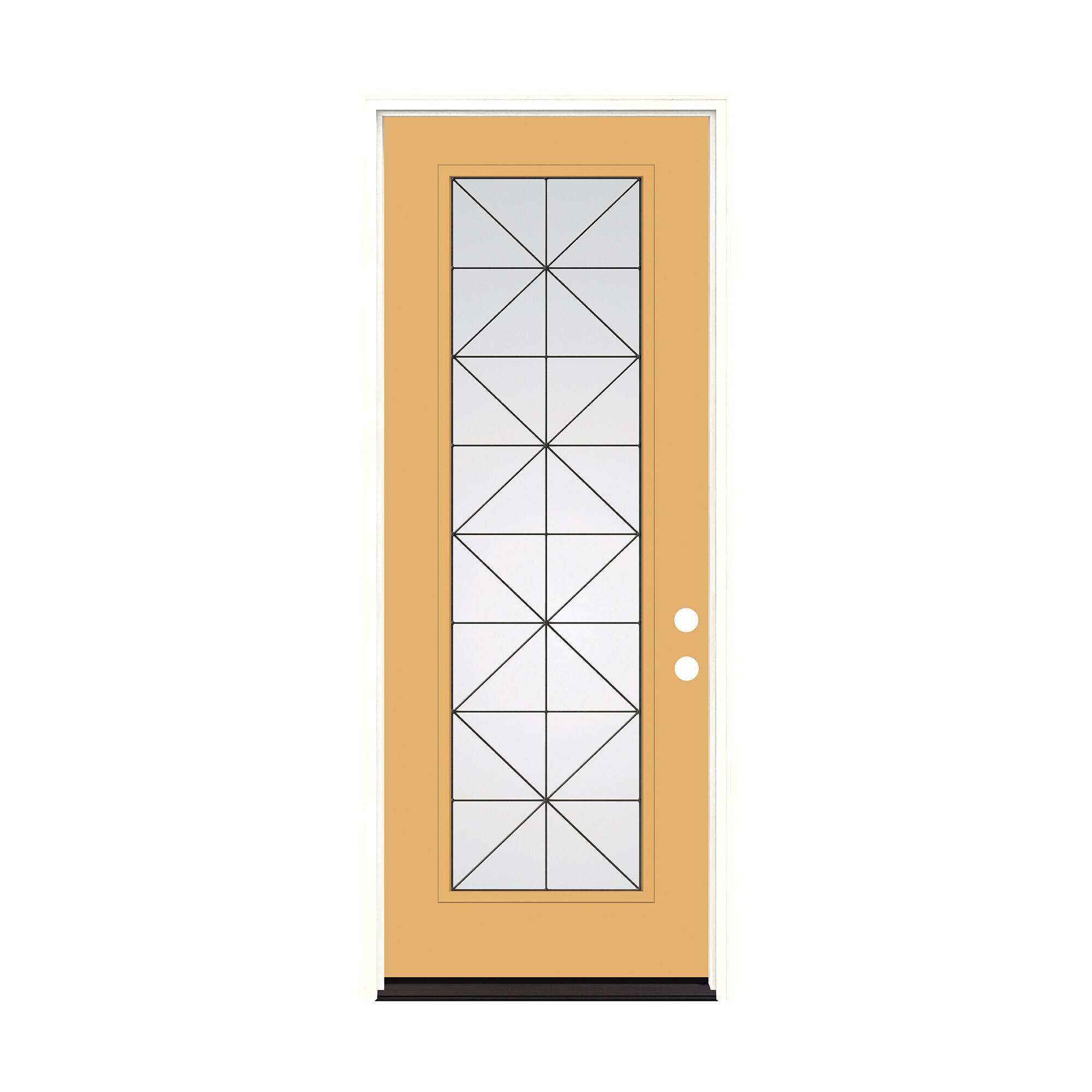 Therma-Tru CALIX 36-in x 96-in x 6-9/16-in Fiberglass Full lite Left ...