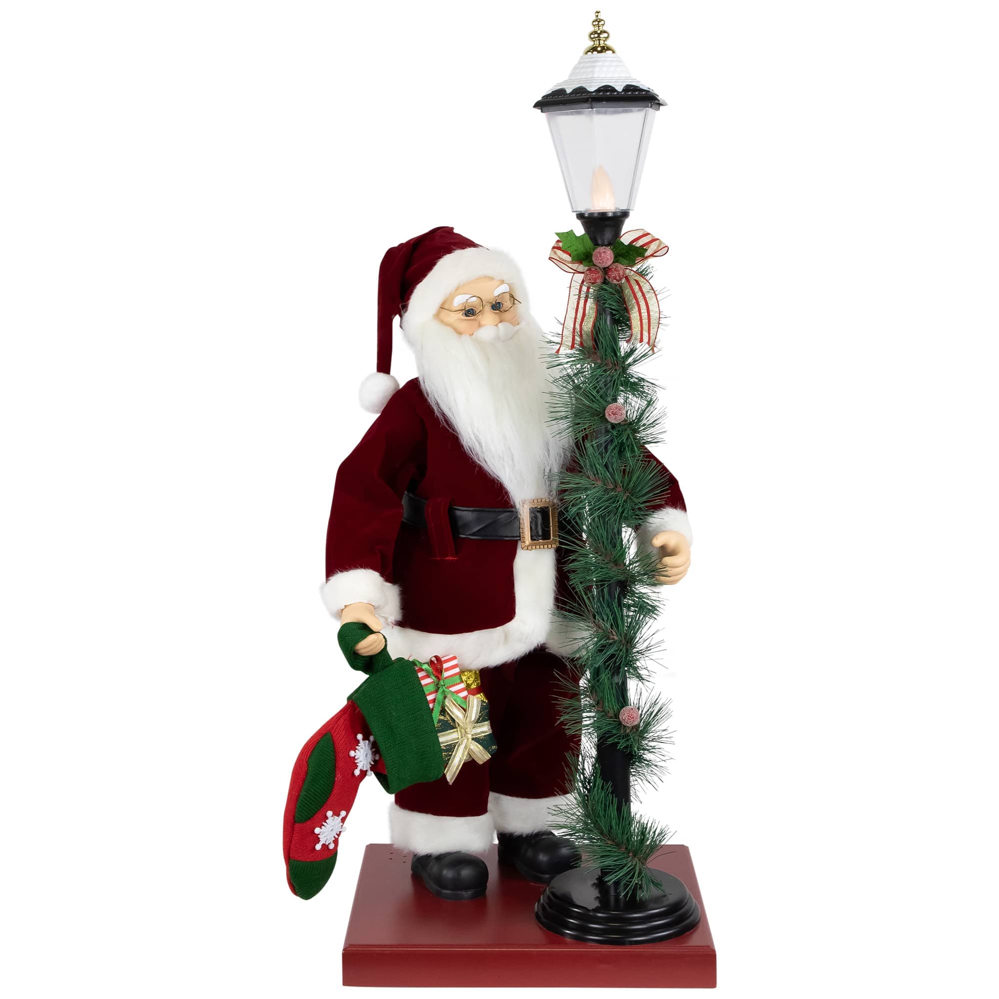 Northlight Animated and Musical Santa Claus Figure with Lighted ...