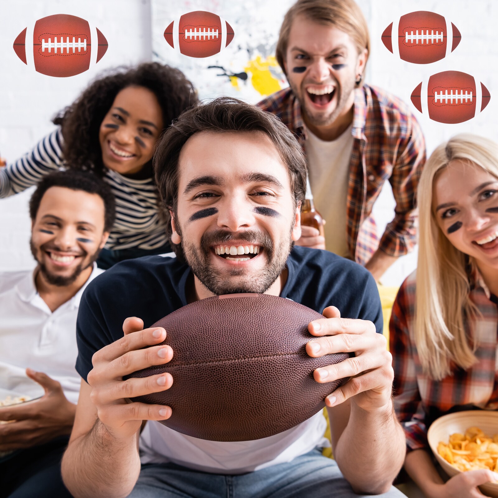 Unique Bargains 15pcs Football Cutouts 12 x 8 Inch Football Poster ...